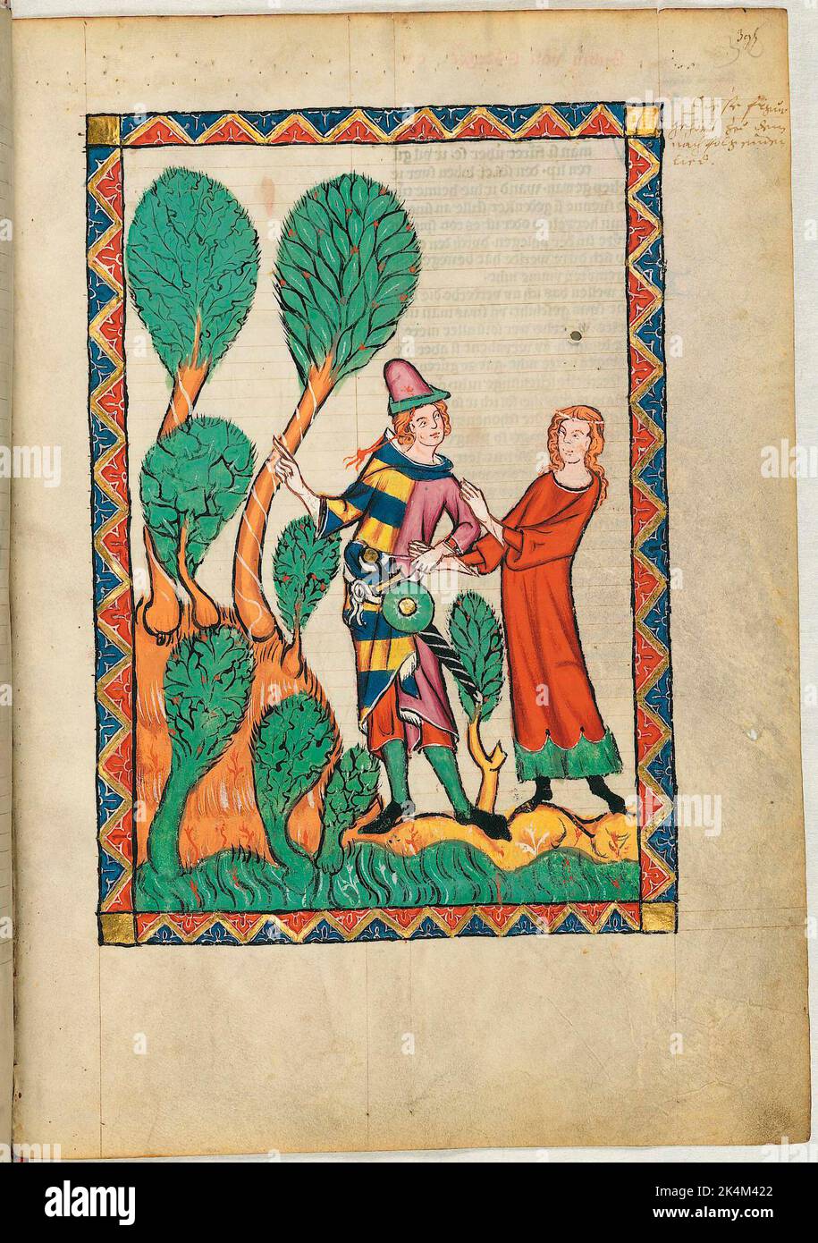Le 'Codex Manesse', également connu sous le nom de 'Great Heidelberg ...