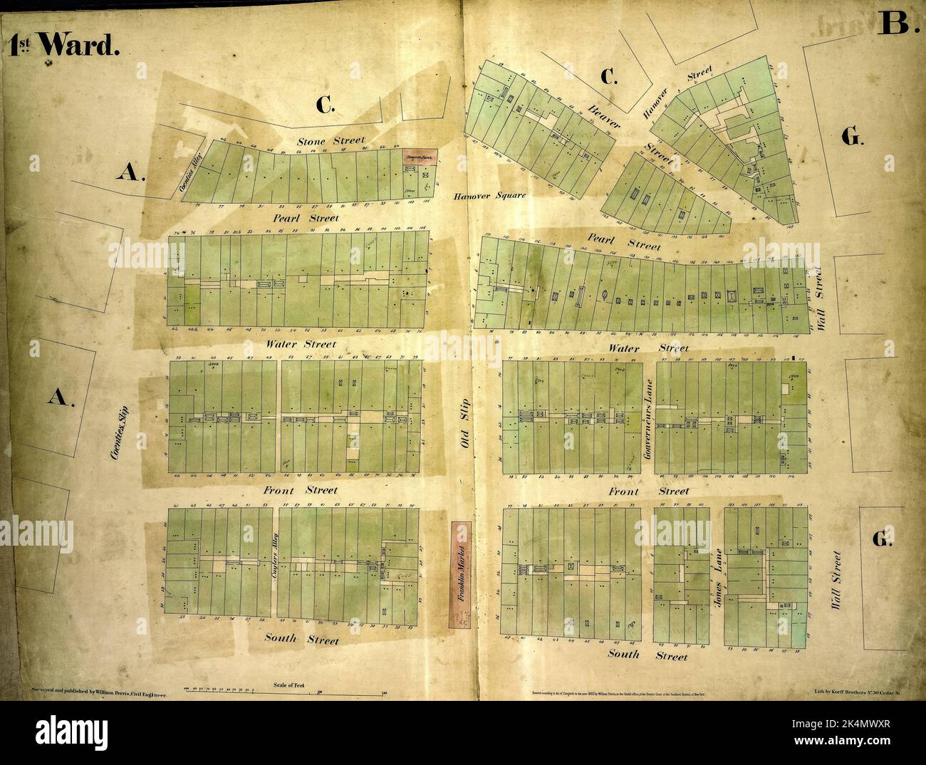 1er plaque de quartier b Banque de photographies et d’images à haute ...