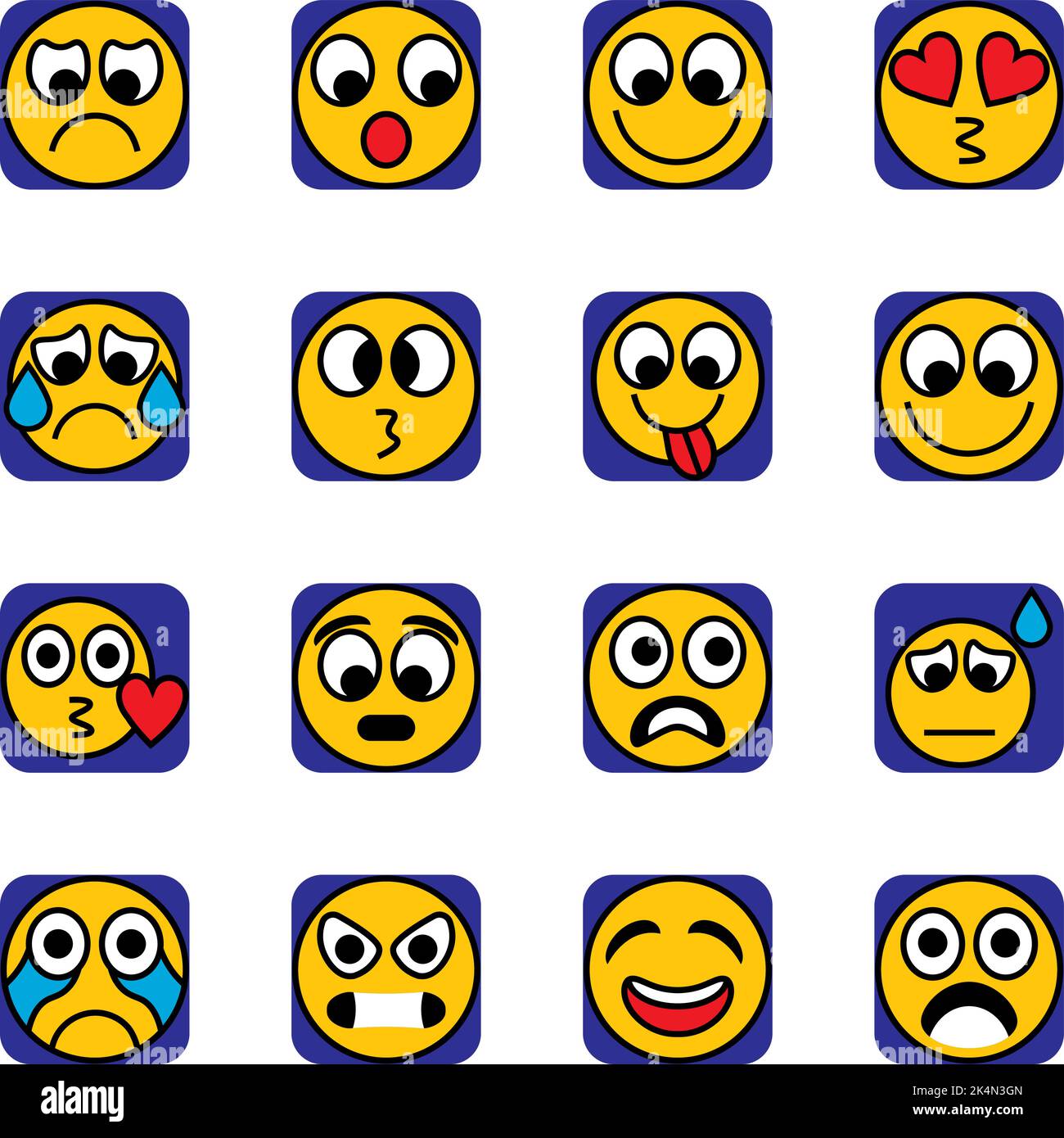 Smiley faces smiley face Banque d'images vectorielles - Alamy