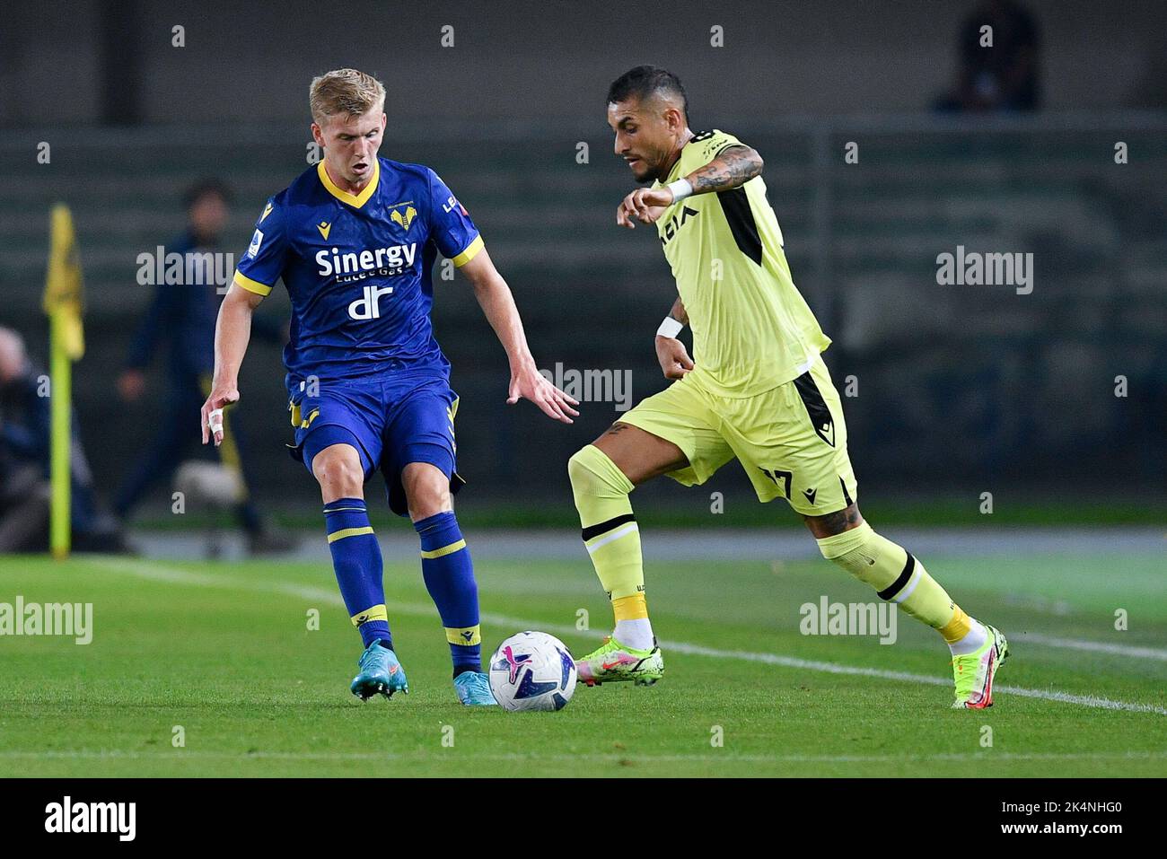 Bologne, Italie. 03rd octobre 2022. Roberto Pereyra d'Udinese Calcio et ...