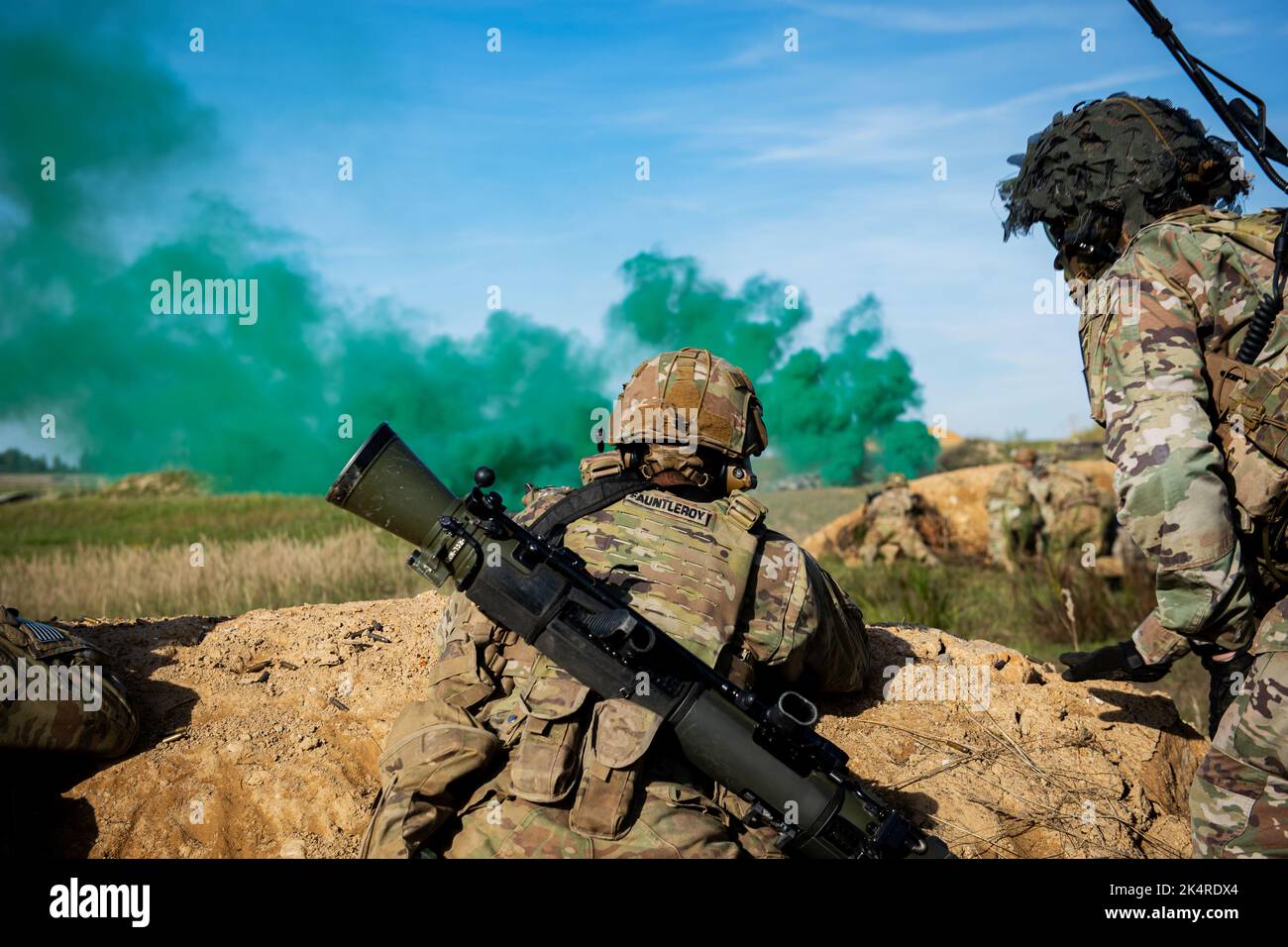 Allemagne. 23rd septembre 2022. Un parachutiste de l'armée américaine ...