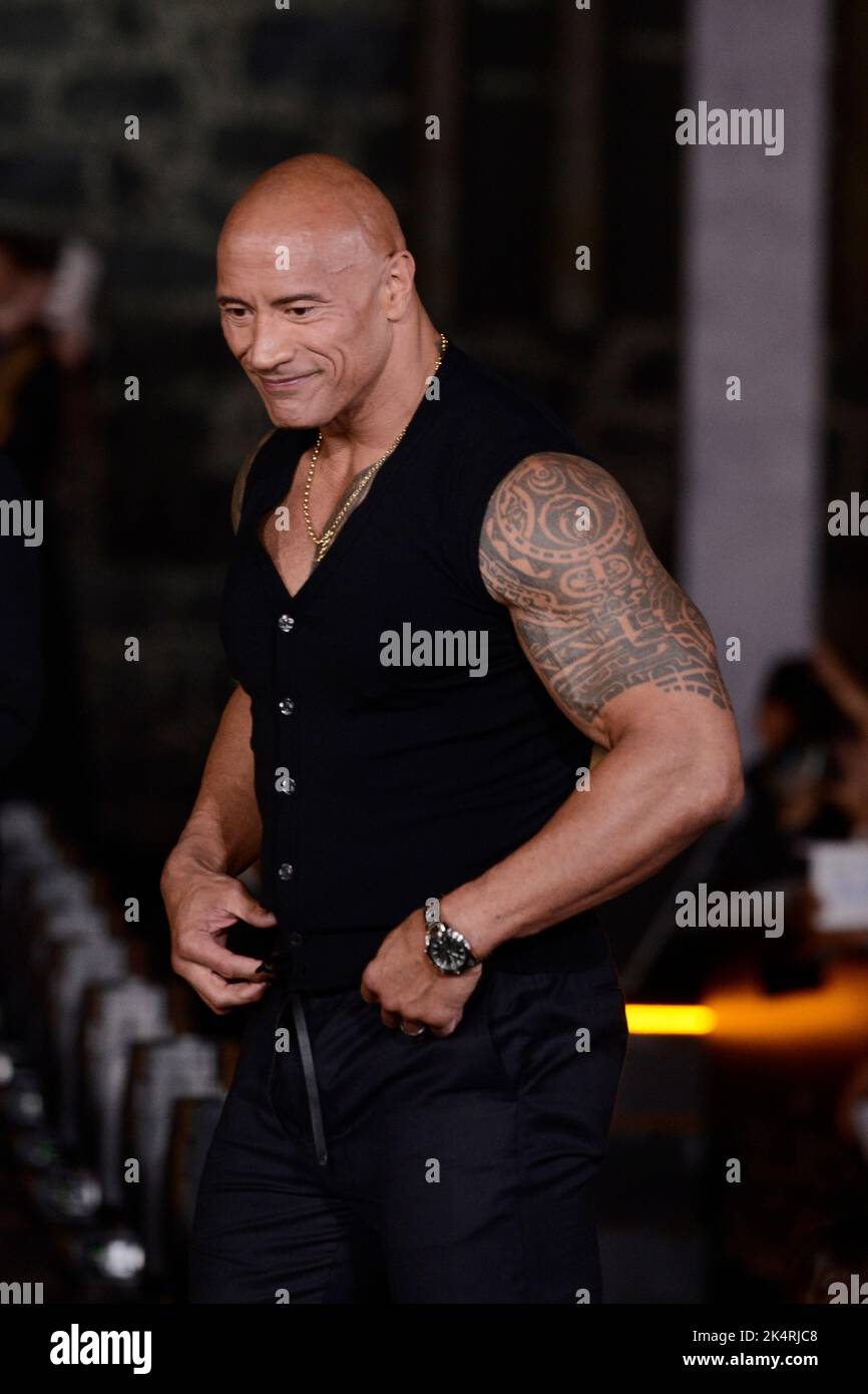 Mexico, Mexique. 3rd octobre 2022. L'acteur Dwayne Johnson assiste à l ...