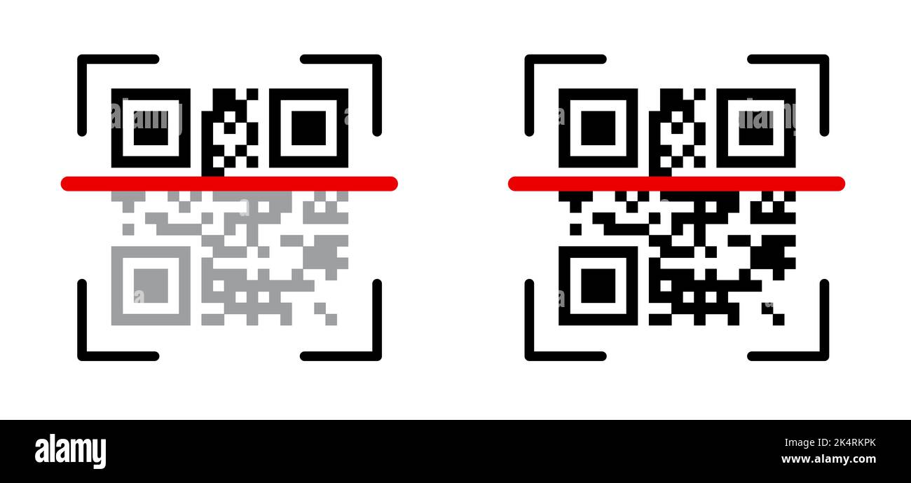 Vectores qr code vector Banque d'images détourées - Alamy