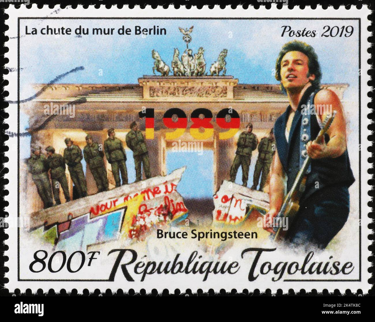 Brandenburg gate berlin postage stamp Banque de photographies et d ...