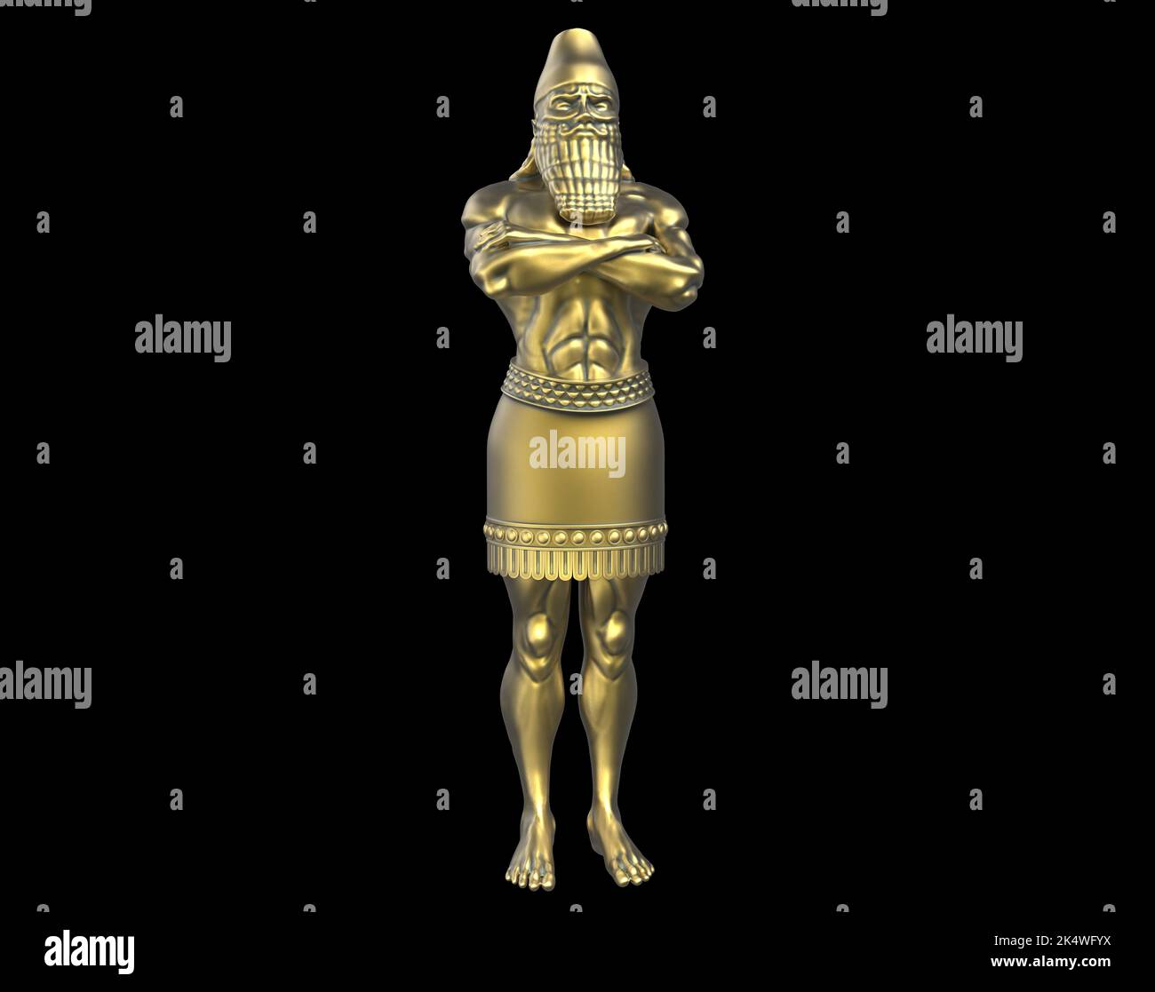 Statue de rêve du roi Nebucadnezzar Or (prophéties de Daniel ...