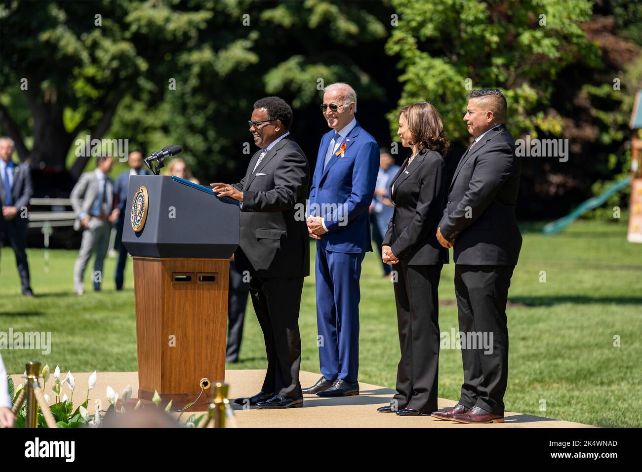 Washington, États-Unis. 11 juillet 2022. Garnell Whitfield Jr., dont la ...
