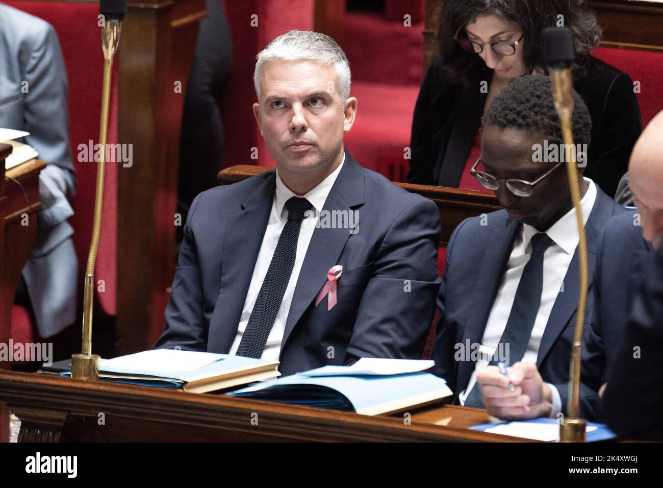 Le ministre français de la solidarité Jean-Christophe Combe assiste à ...