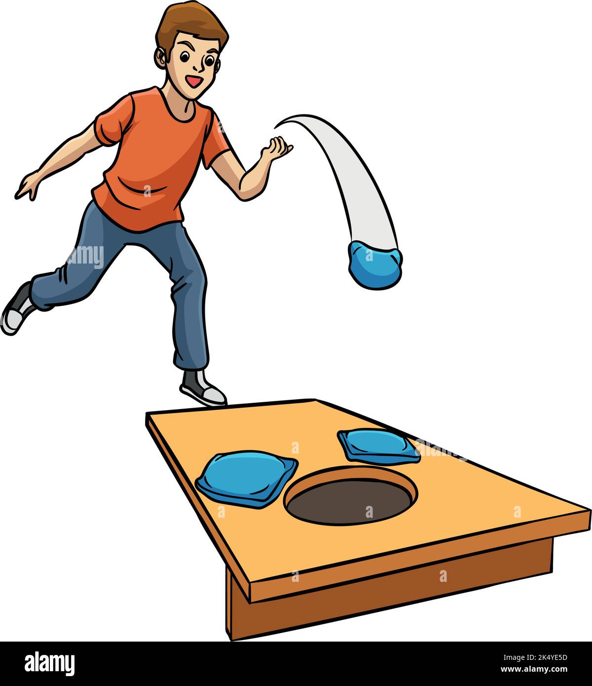 Bean bag toss Banque d'images vectorielles - Alamy