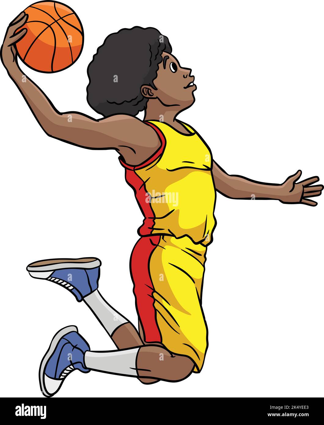 Cartoon basketball player Banque d'images vectorielles - Alamy