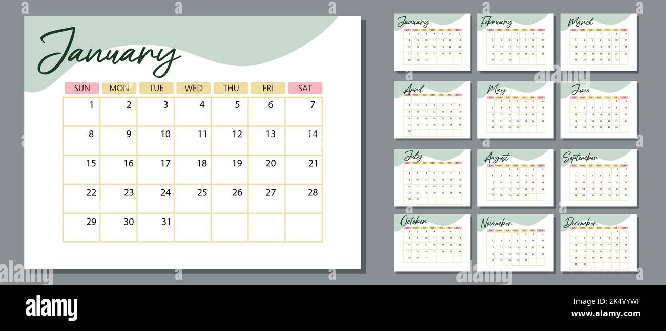 Calendrier 2023 imprimable Banque de photographies et d’images à haute résolution - Alamy