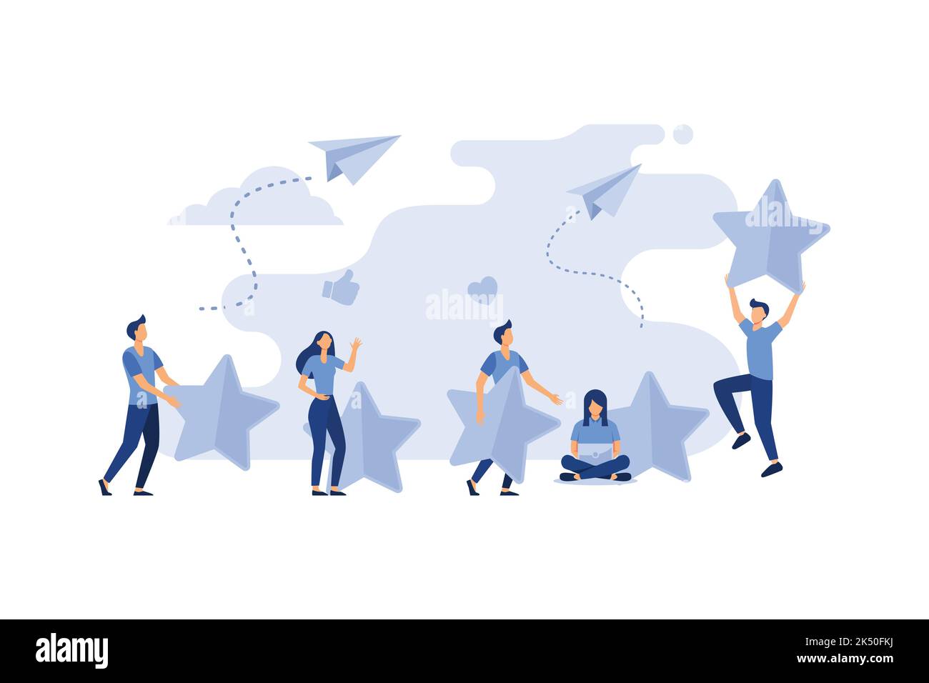 évaluation du rendement au travail Banque d'images vectorielles - Alamy