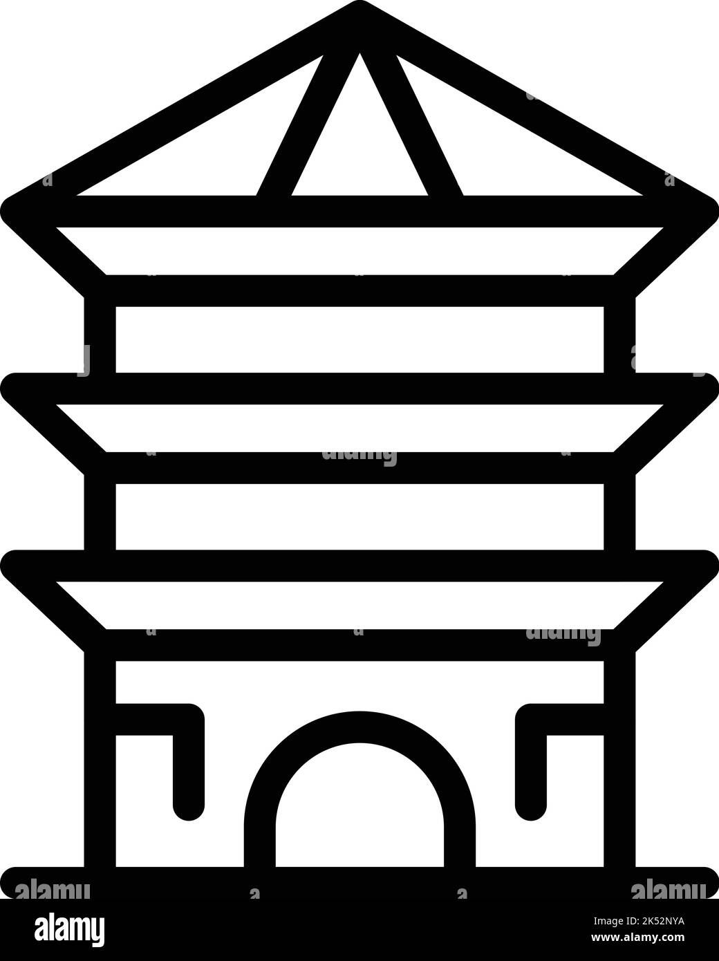 Temple chinois architecture thailande Banque d'images noir et blanc - Alamy
