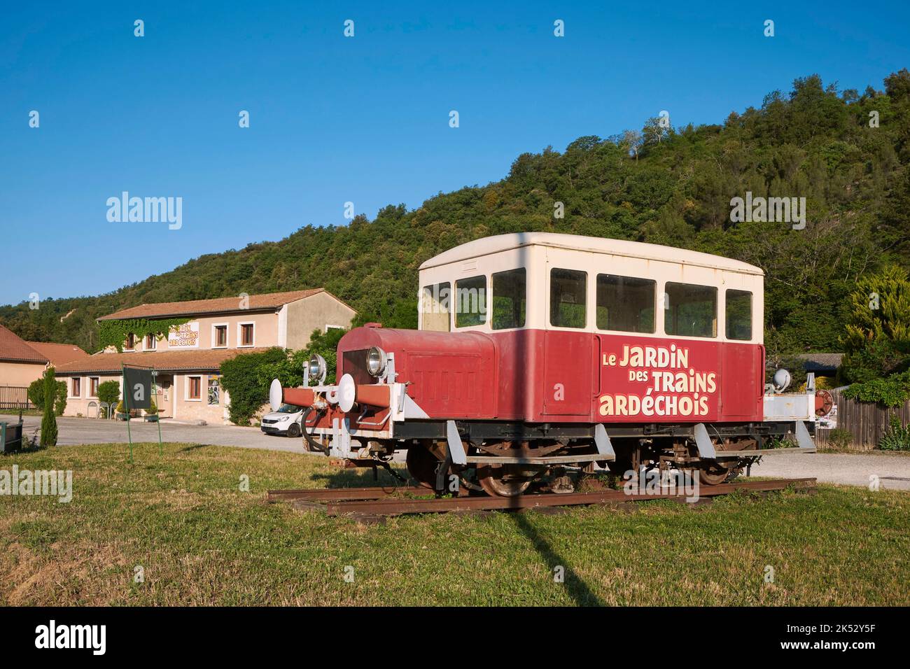 France, Ardèche, Vallée du Rhône, Soyons, le jardin des trains de l ...