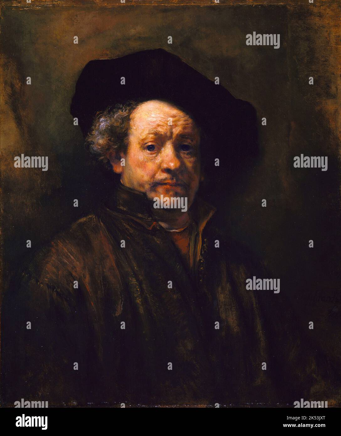 Rembrandt van rijn self portrait Banque de photographies et d’images à ...