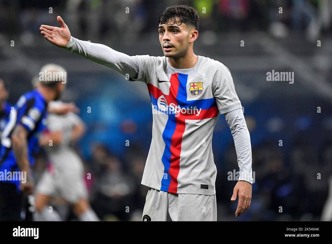 Pedro Gonzalez Lopez aka Pedri de Barcelone réagit lors du match de ...