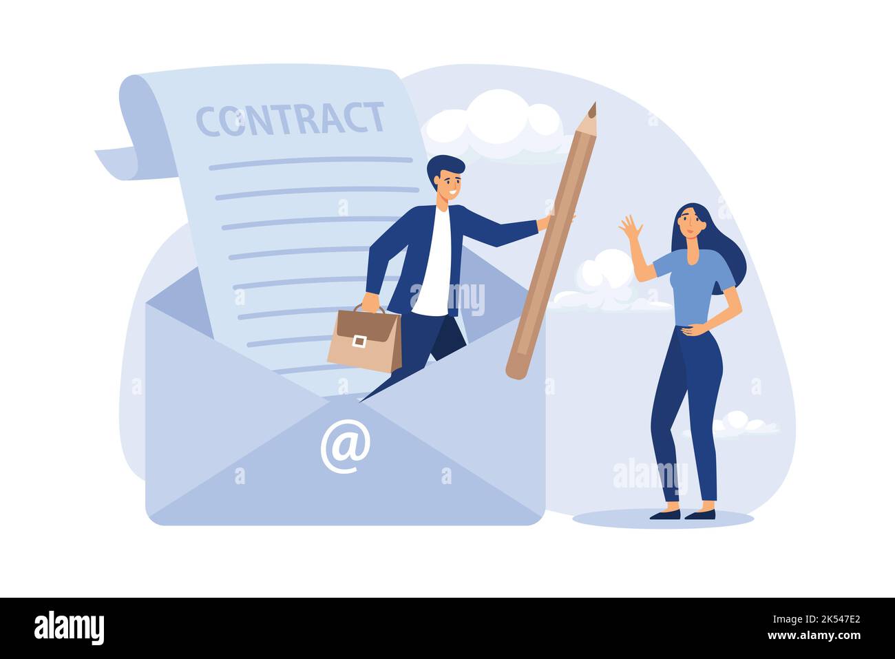 Vectores de contrato inteligente vectores Banque de photographies et d ...