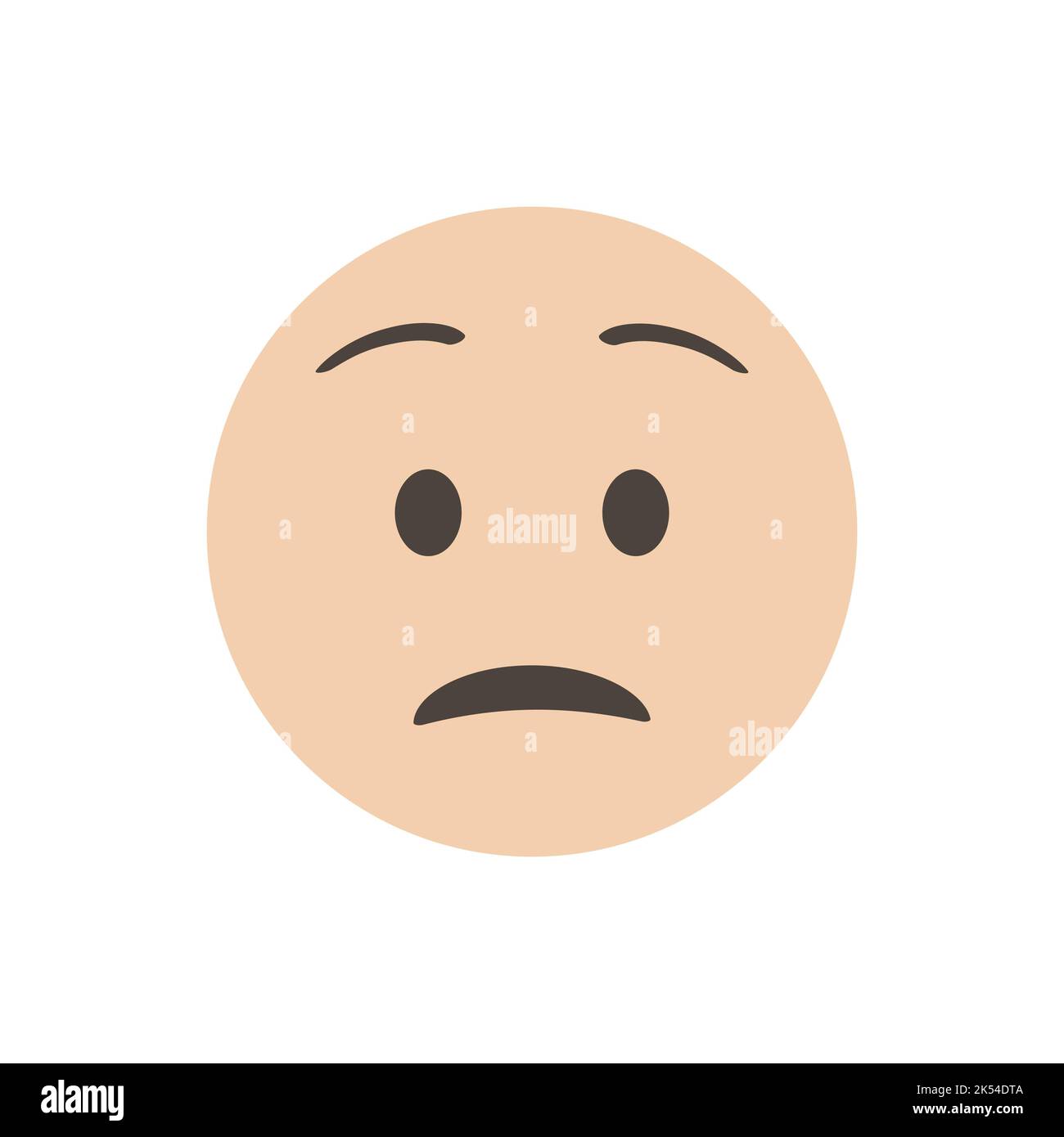 Froncer le visage. Megafrown, déception. Illustration vectorielle ...