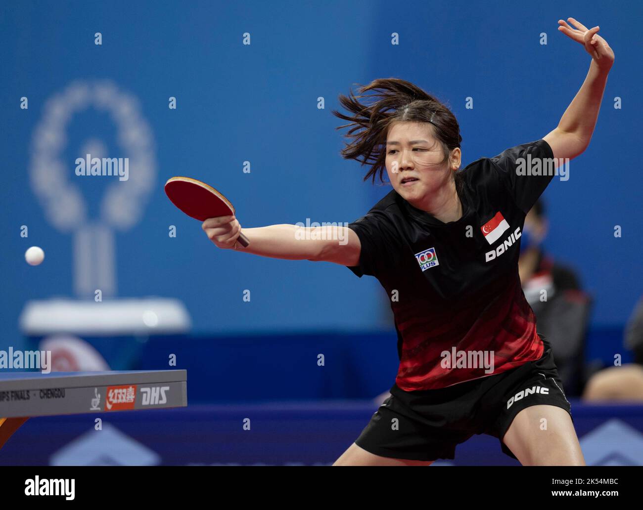 CHENGDU, CHINE - le 6 OCTOBRE 2022 - Wang Xinru, de Singapour, est en ...