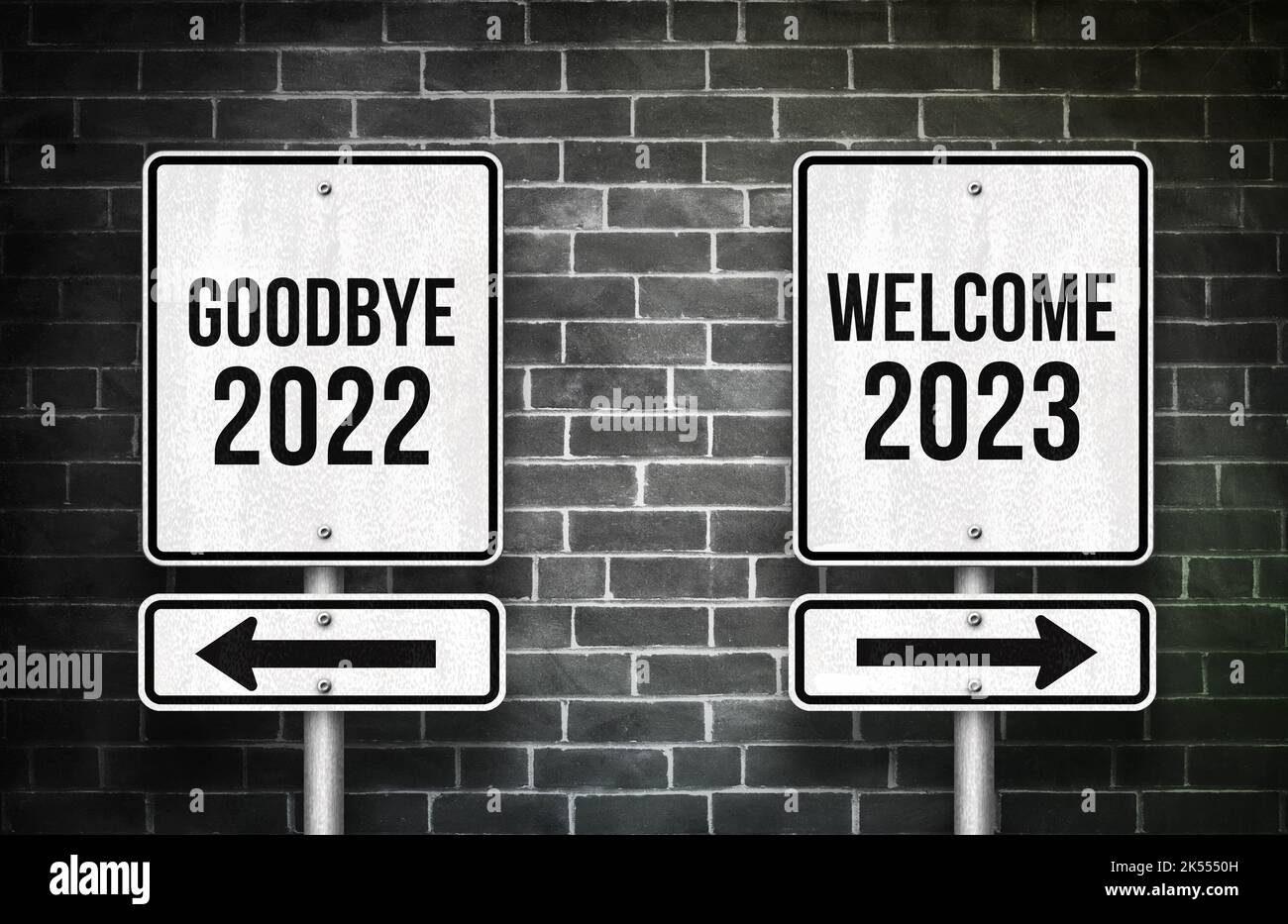 Au revoir 2022 et Bienvenue l'année 2023 Photo Stock - Alamy