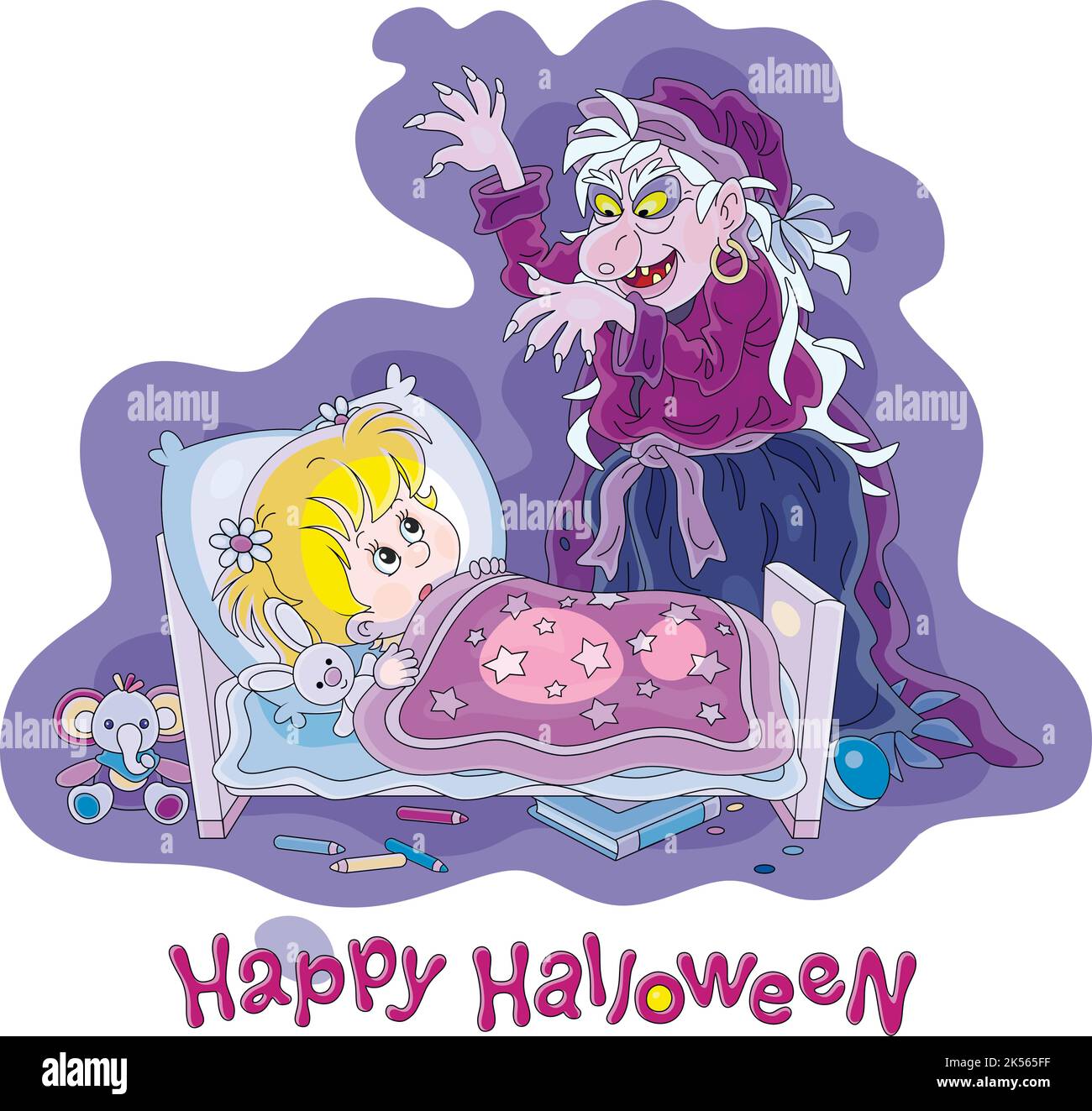 Enfants effrayants effrayer les enfants Banque d'images vectorielles ...