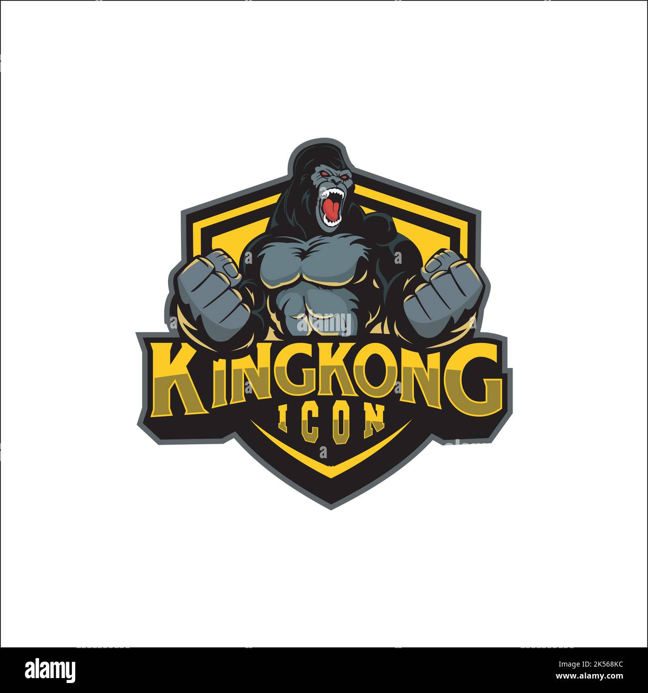 King kong icon vector vectors Banque de photographies et d’images à ...