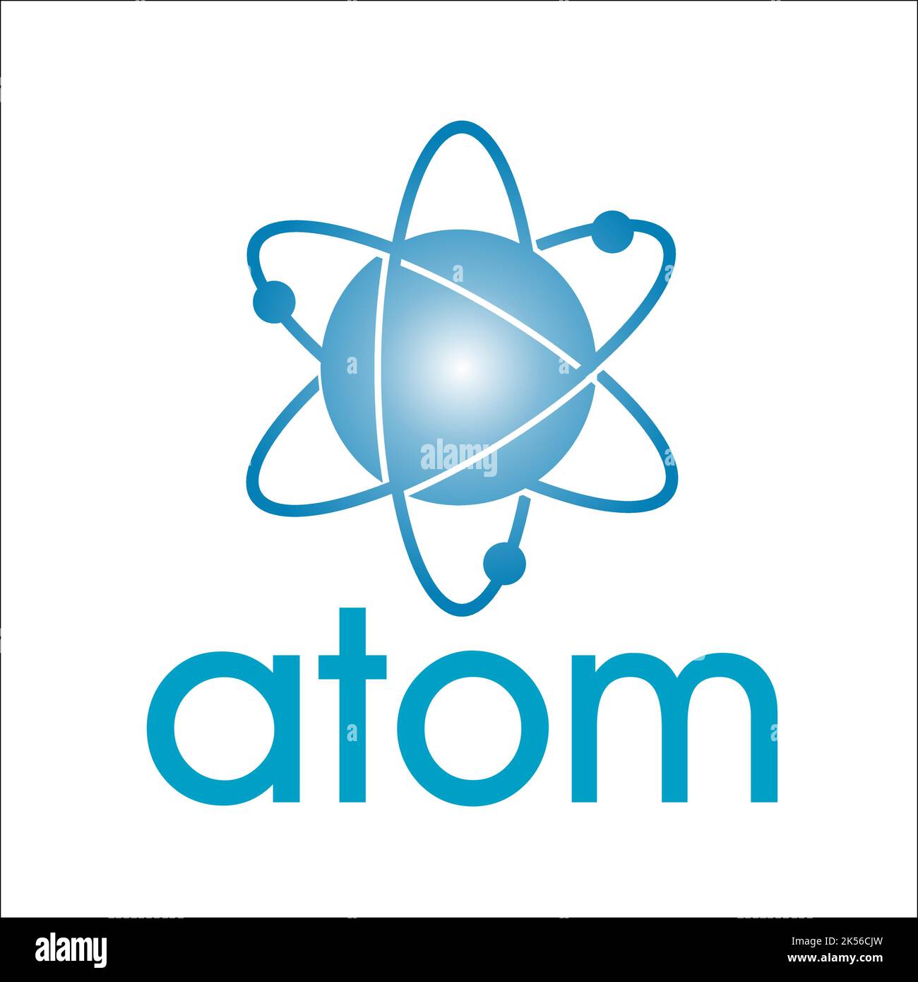 Logo de l'atome Banque d'images vectorielles - Alamy