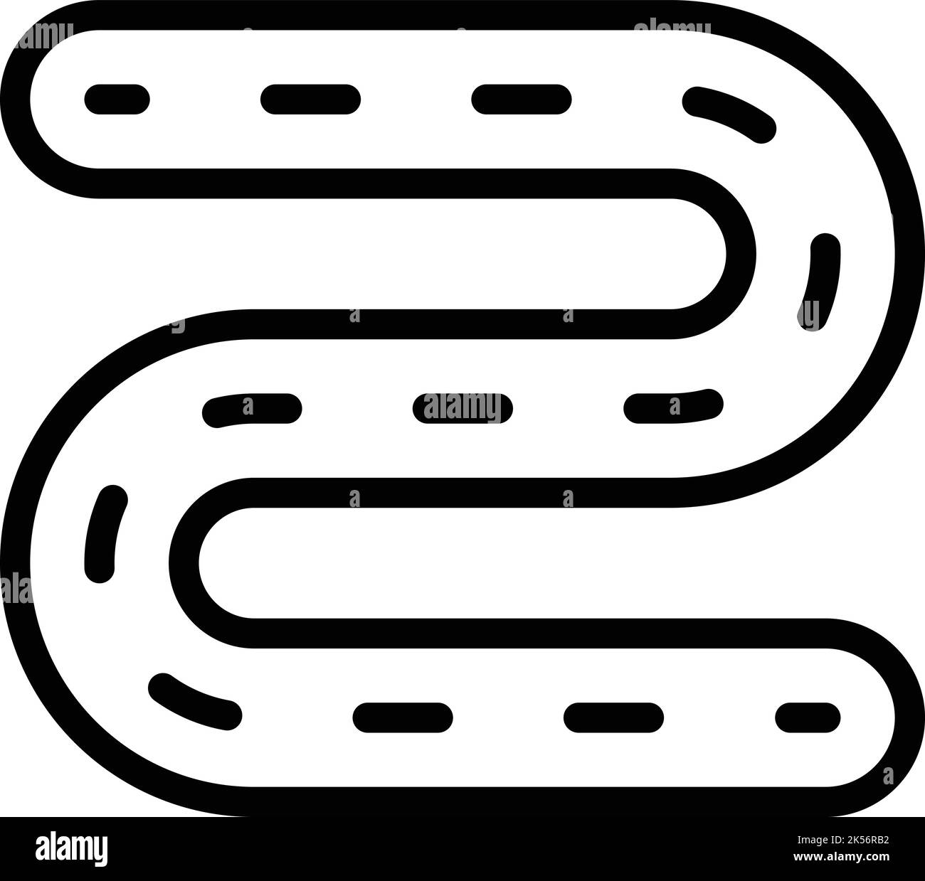 Silhouette De Piste De Course