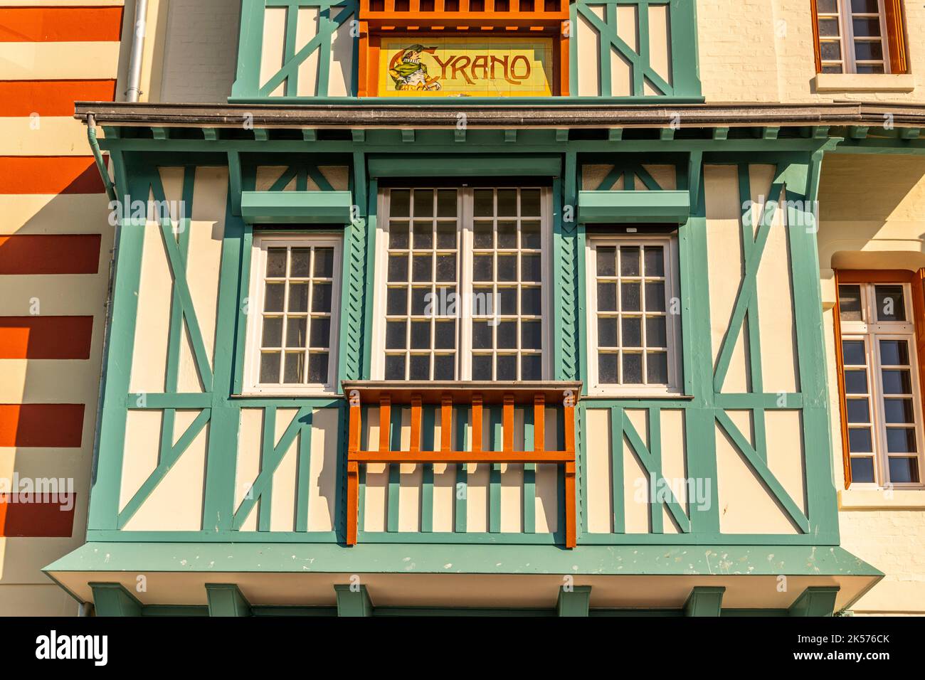 France, somme, Baie de somme, Mers les bains, Station balnéaire, Villas Belle Epoque Photo Stock ...