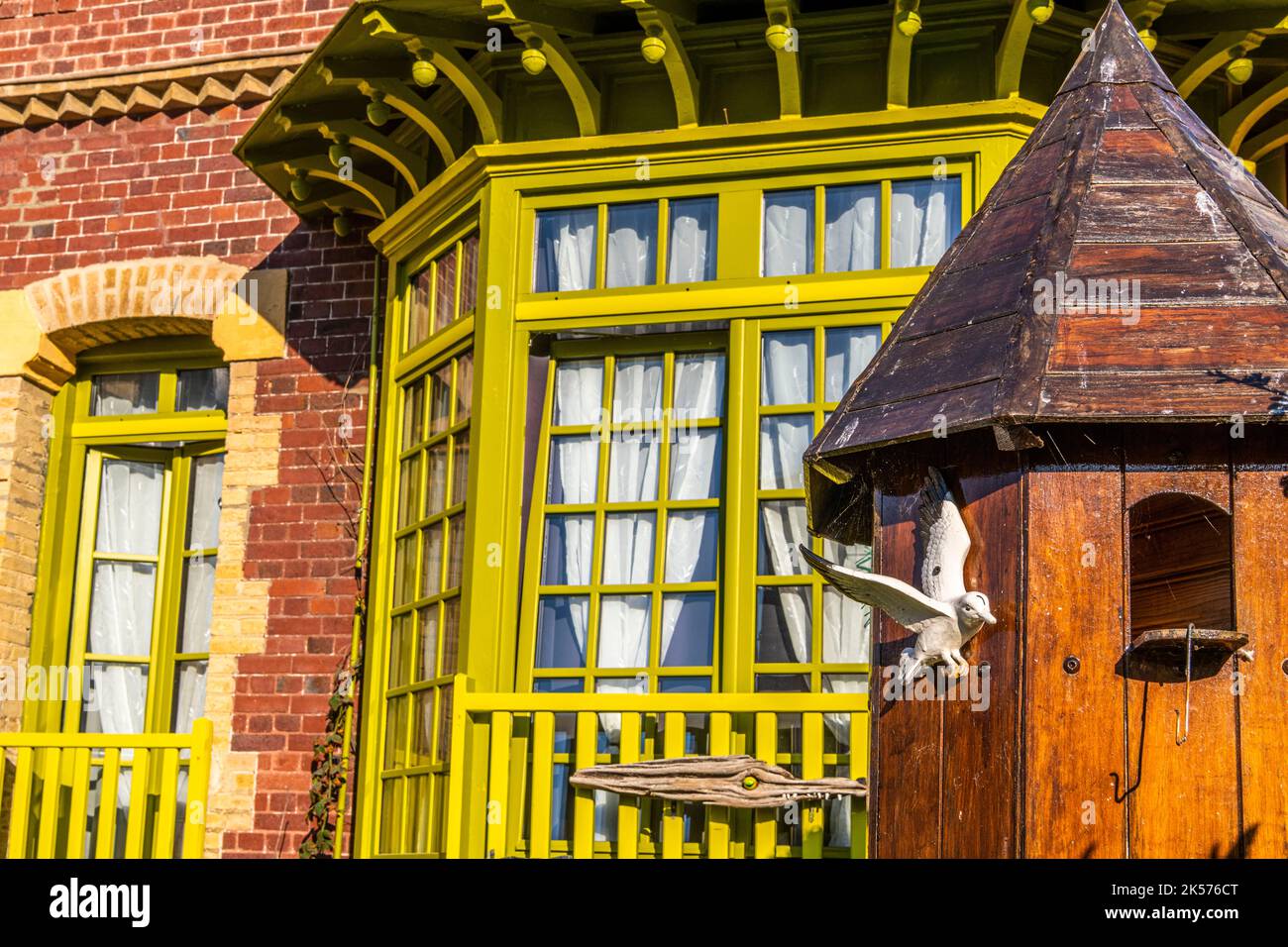 France, somme, Baie de somme, Mers les bains, Station balnéaire, Villas Belle Epoque Photo Stock ...