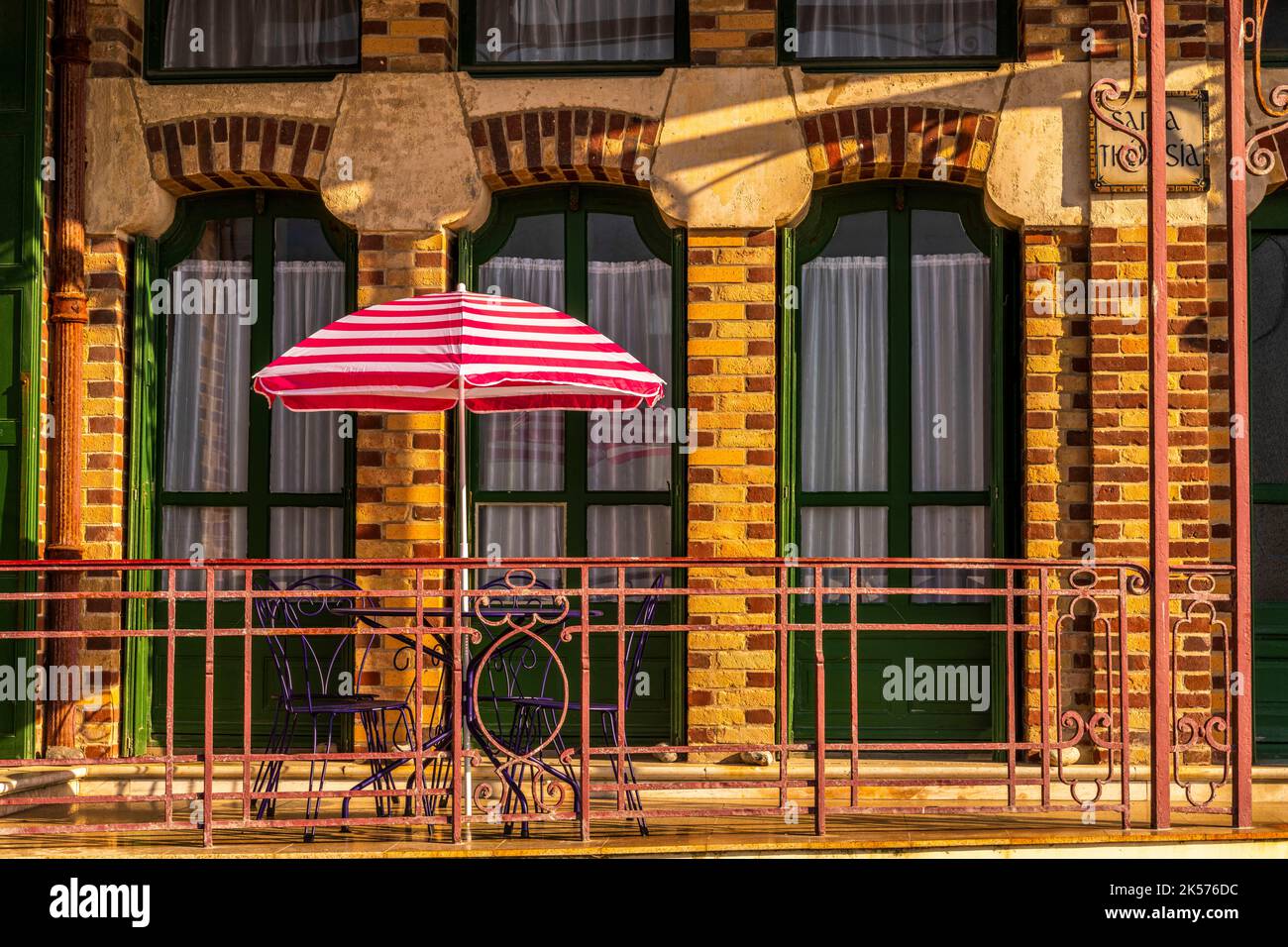 France, somme, Baie de somme, Mers les bains, Station balnéaire, Villas Belle Epoque Photo Stock ...