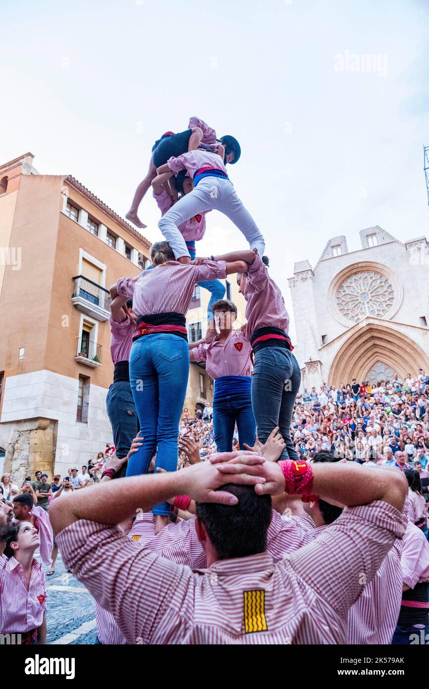 Espagne, Catalogne, Costa Daurada, Tarragone, place de la Cathédrale ...
