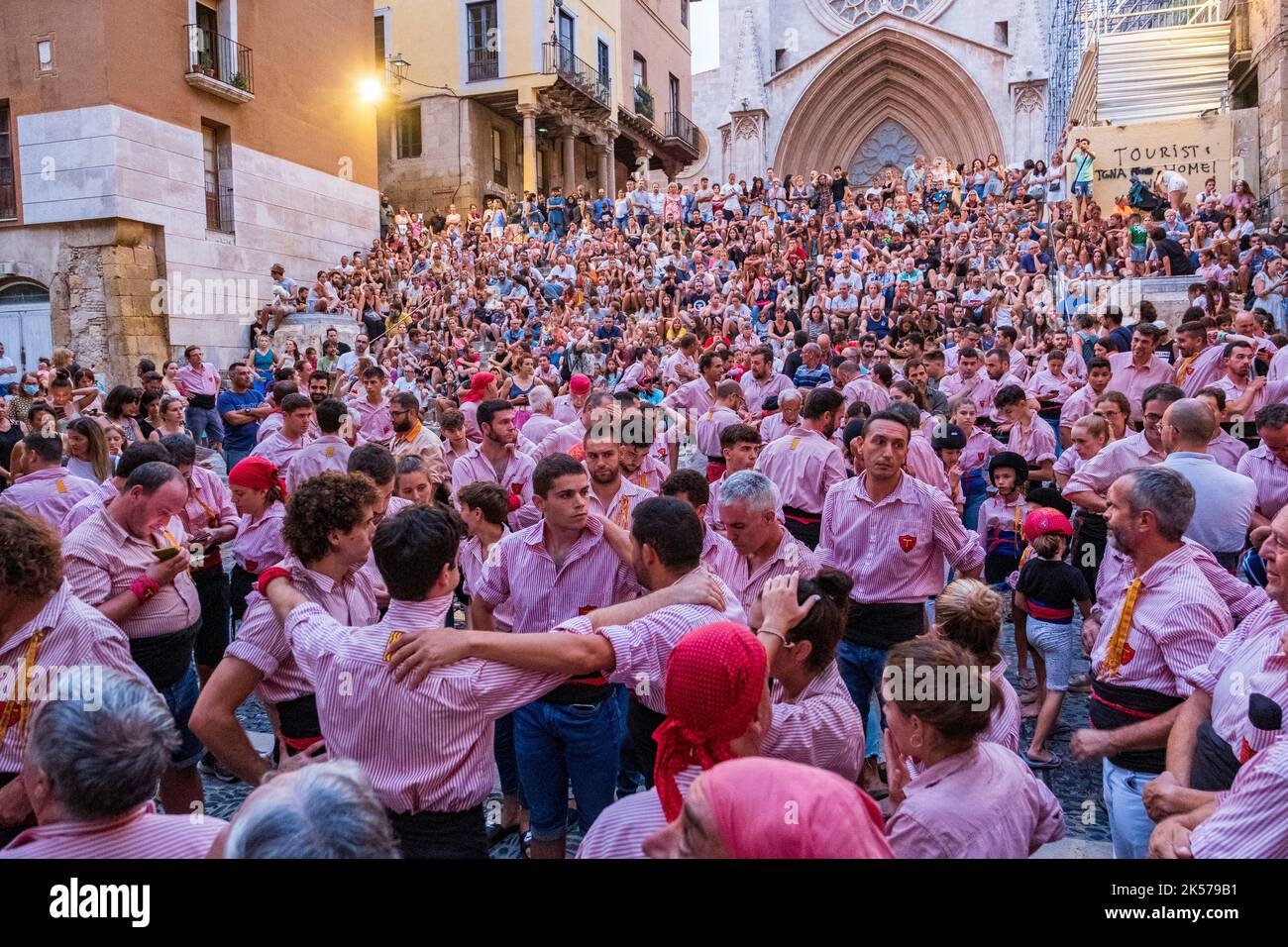 Espagne, Catalogne, Costa Daurada, Tarragone, place de la Cathédrale ...
