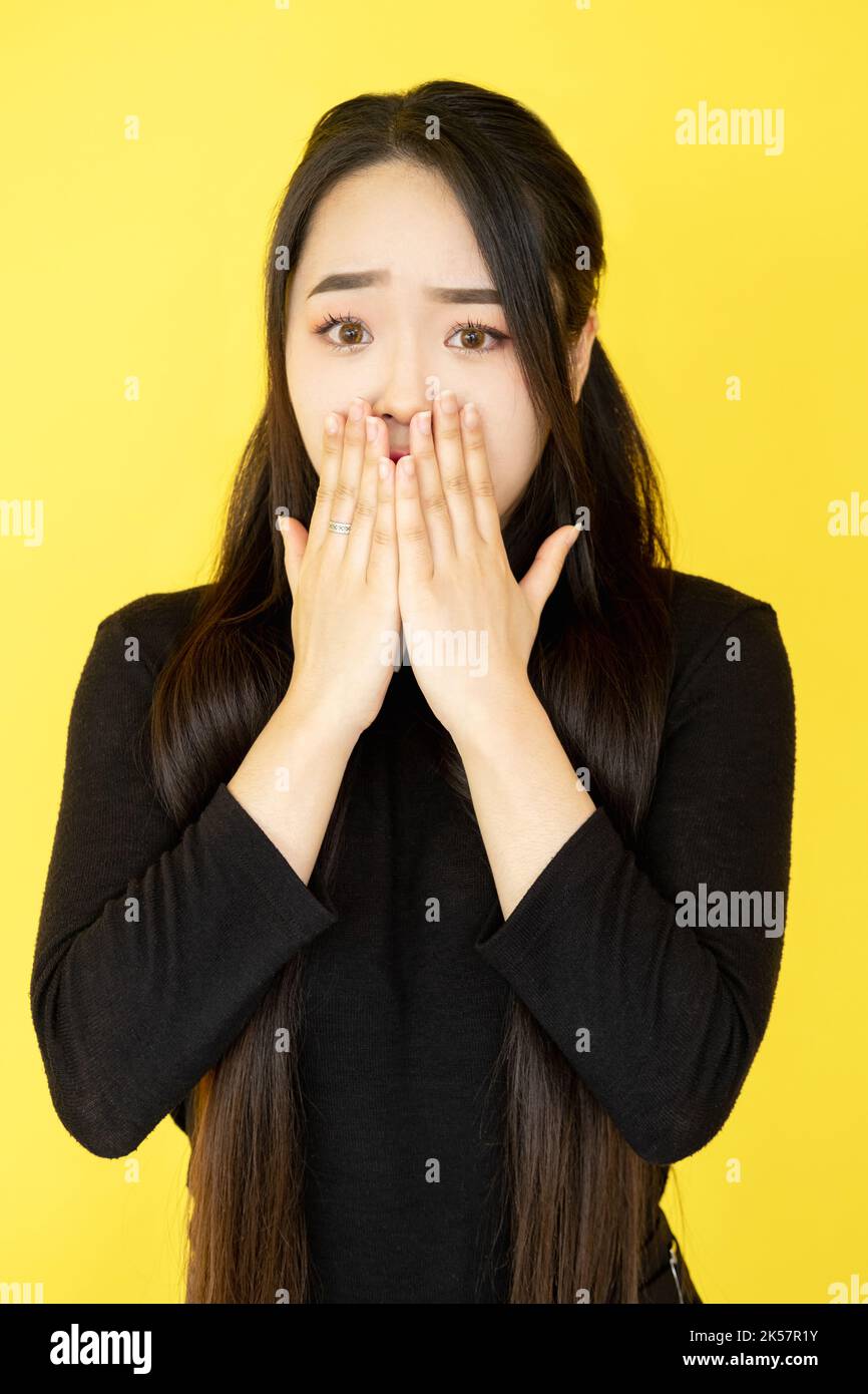 Scared expression Banque de photographies et d’images à haute ...