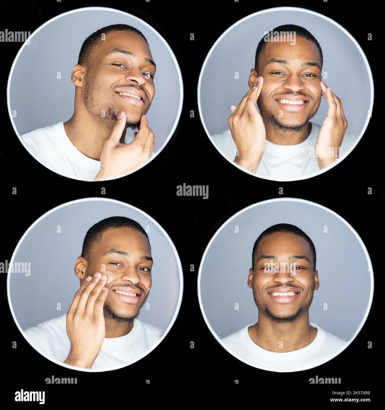 Soin du visage pour homme. Collage pour les soins de la peau. Produit ...