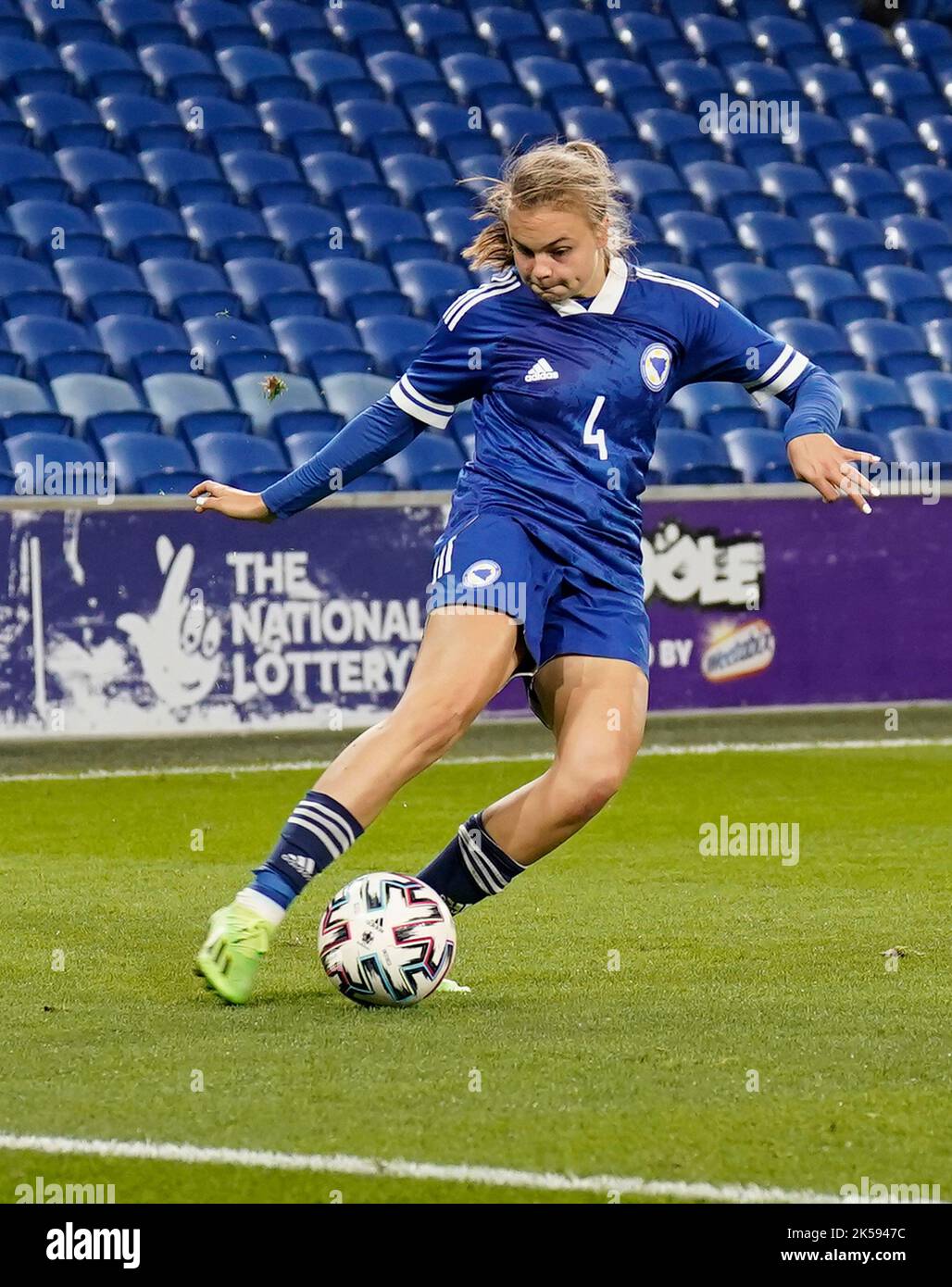 Cardiff, pays de Galles, 6, octobre 2022, Gloria Sliskovic (Bosnie ...