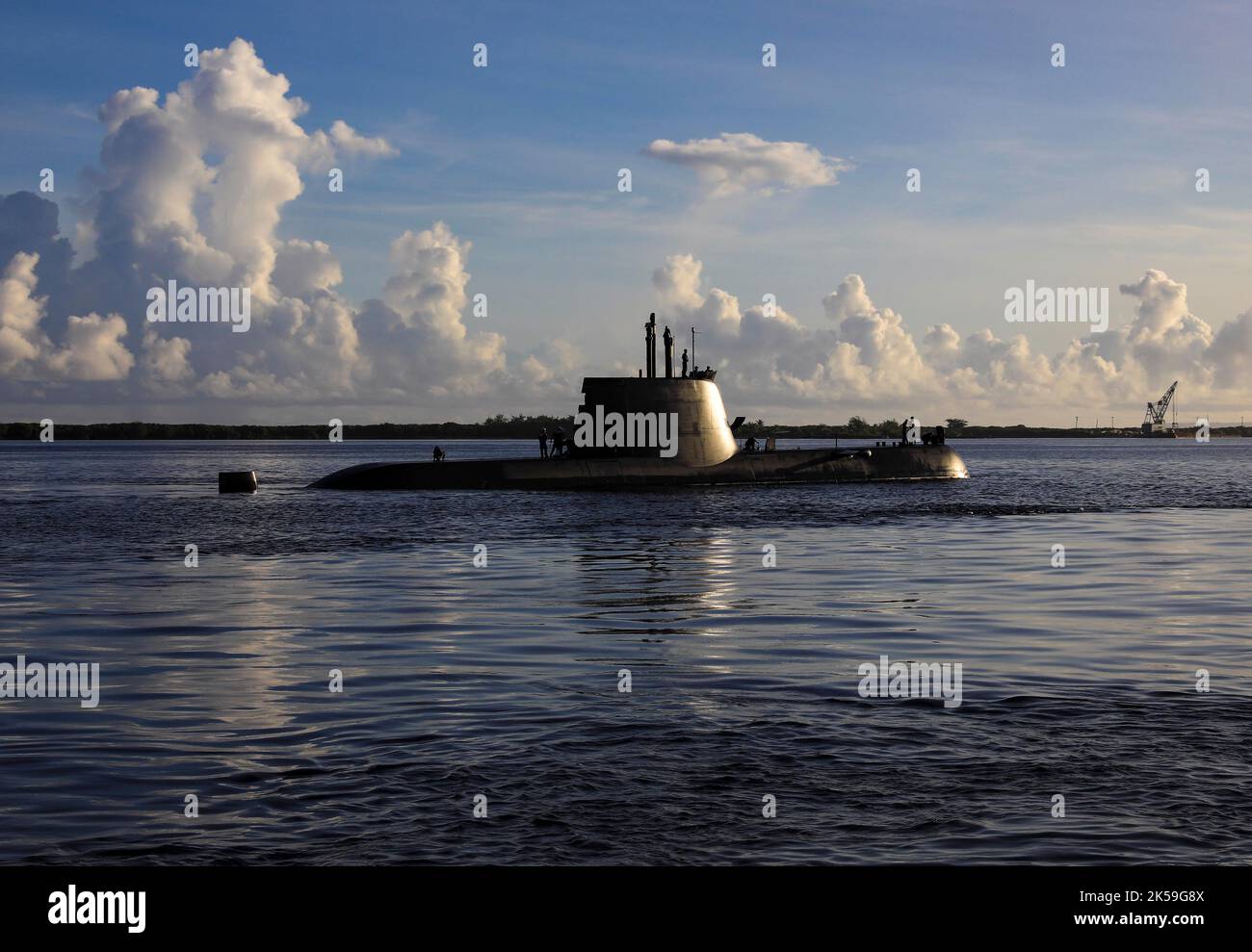 Port de l'APRA, Guam (sept 24, 2022) le sous-marin diesel-électrique de ...