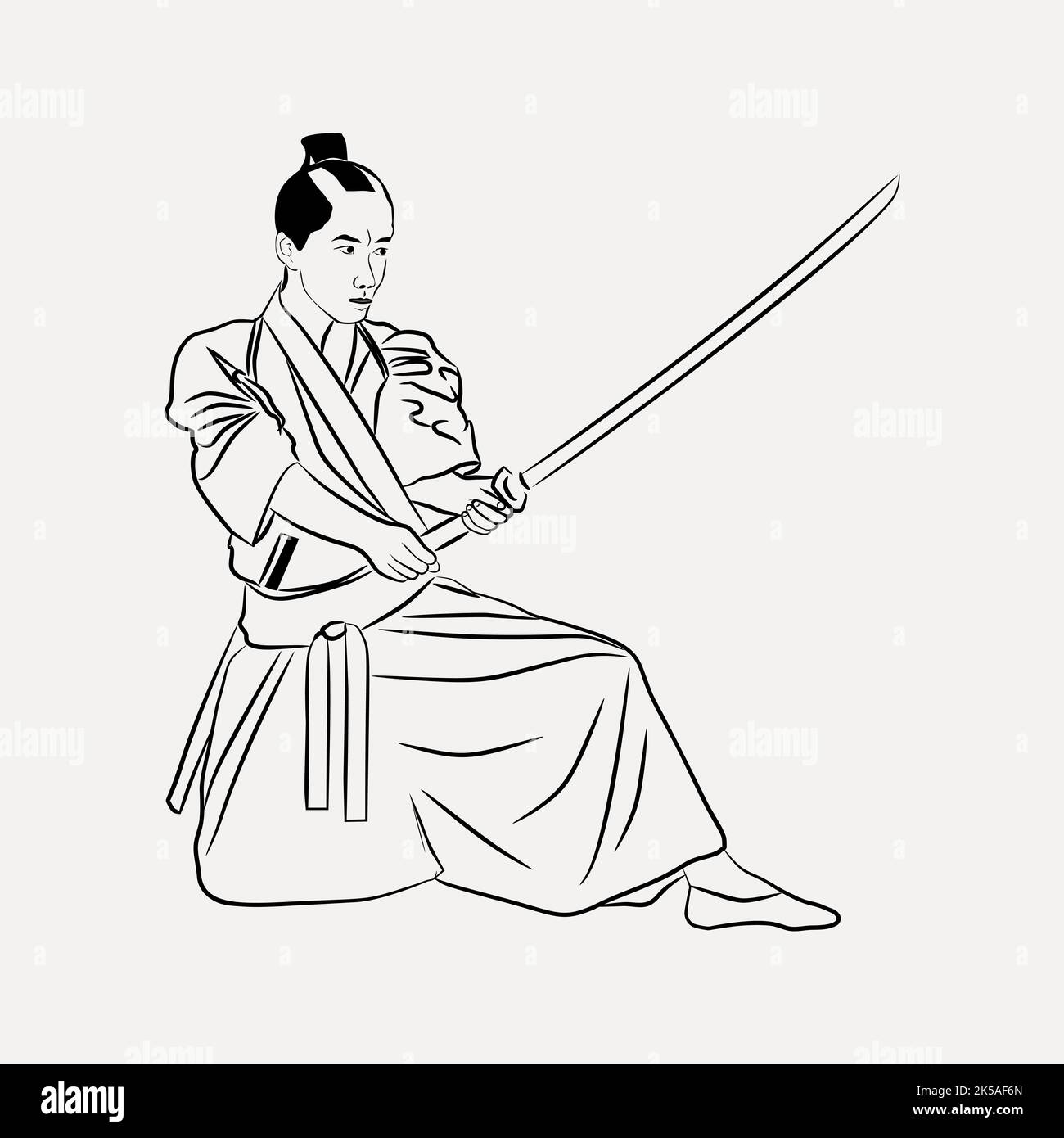 Samouraï dessin Banque de photographies et d’images à haute résolution ...