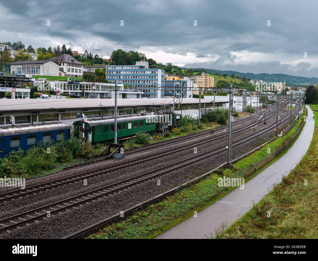 Au ZH, Suisse - 15 septembre.2022: La ville au ZH par le lac de Zurich ...
