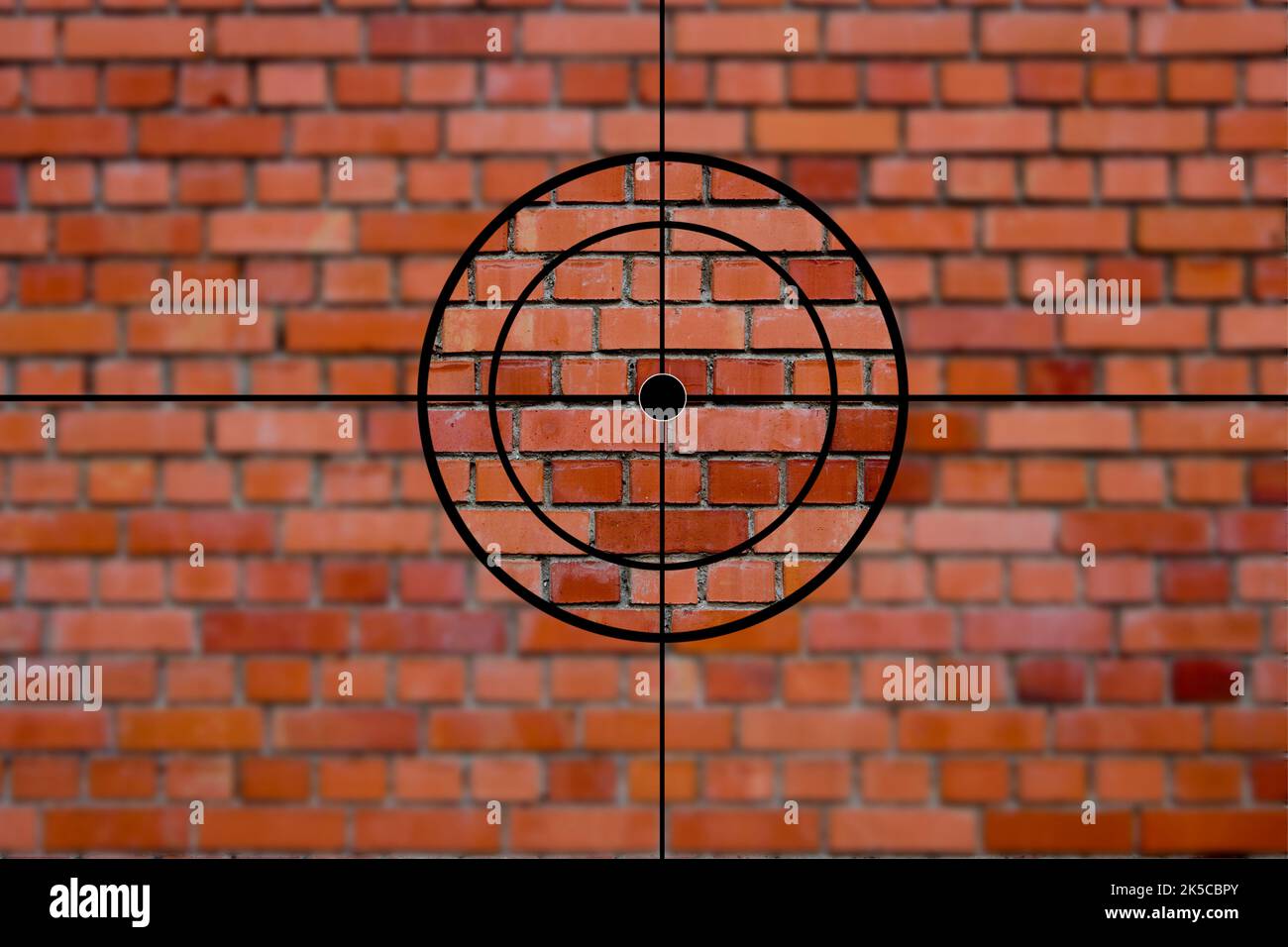 Des réticules devant un mur en pierre Photo Stock - Alamy