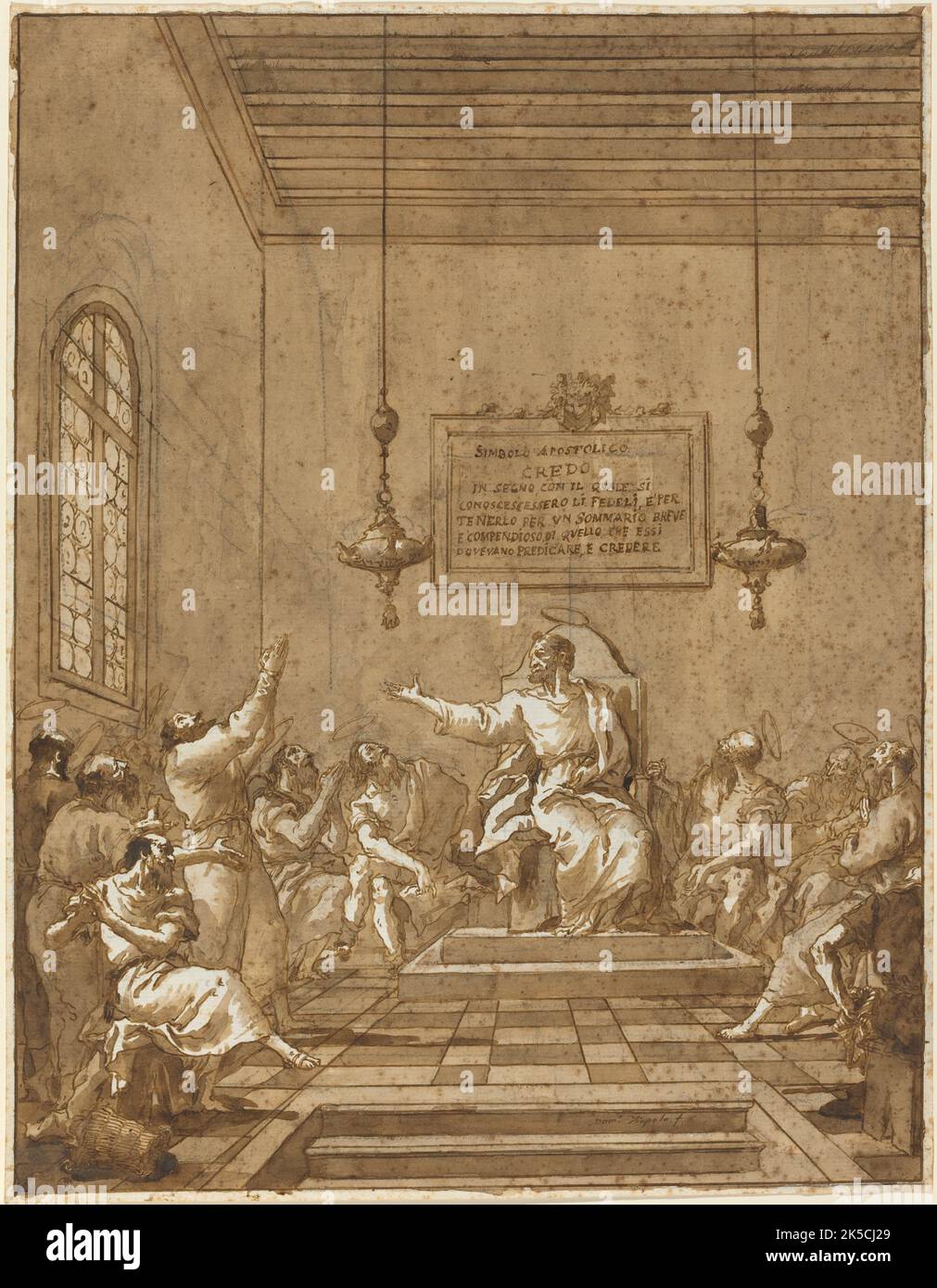 El credo de los apóstoles Banque de photographies et d’images à haute ...