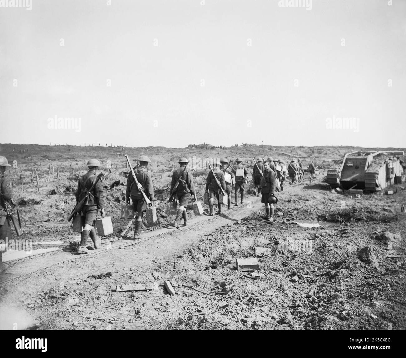 Battle of passchendaele Banque d'images noir et blanc - Alamy