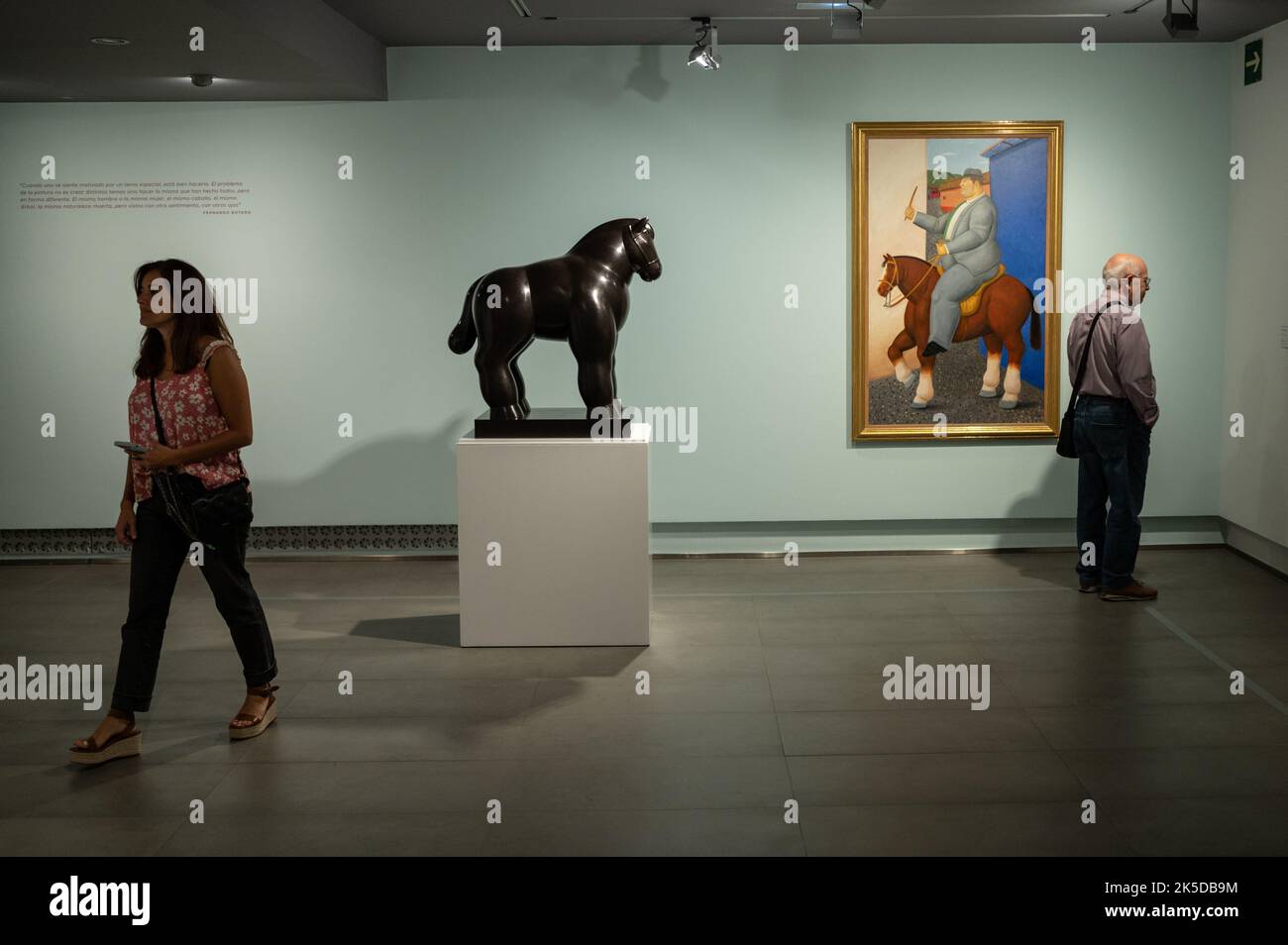 Cheval avec bride, bronze, 2013. Exposition « Fernando Botero ...