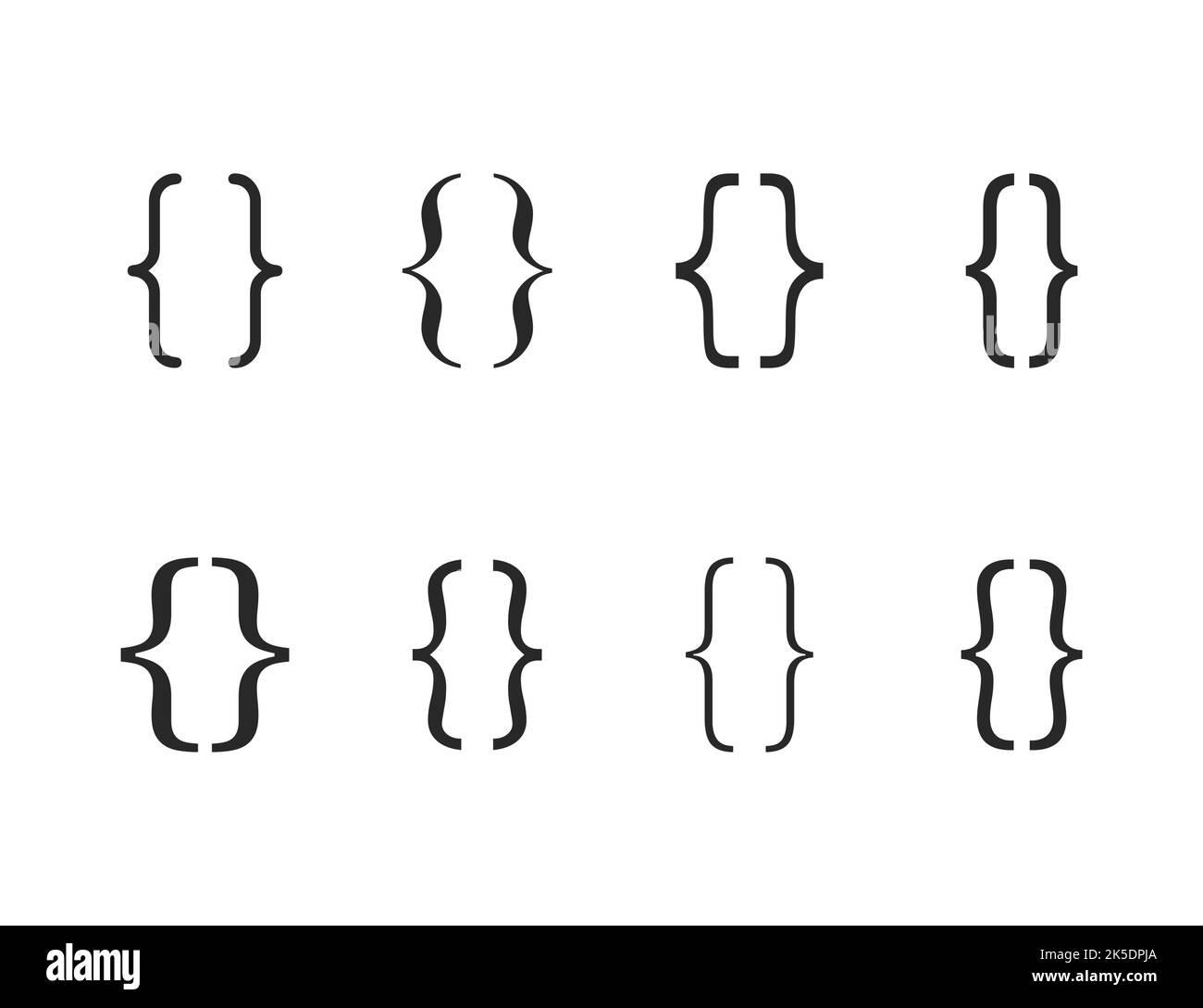 Accolade frame Banque d'images vectorielles - Alamy