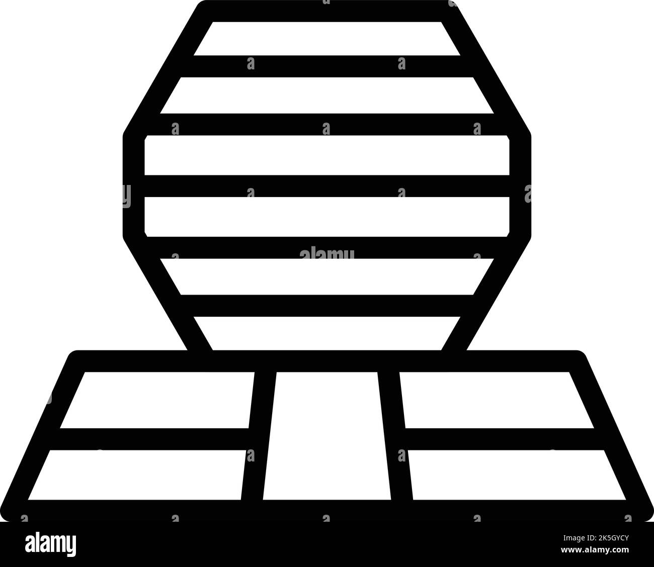 Biélorussie symbole de temple vecteur de contour. Carte du tourisme ...