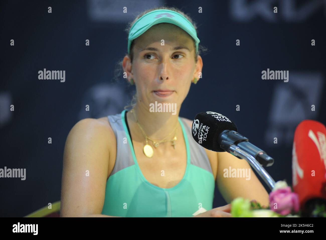 Monastir, Tunisie. 8th octobre 2022. L'Elise Mertens belge lors de la ...