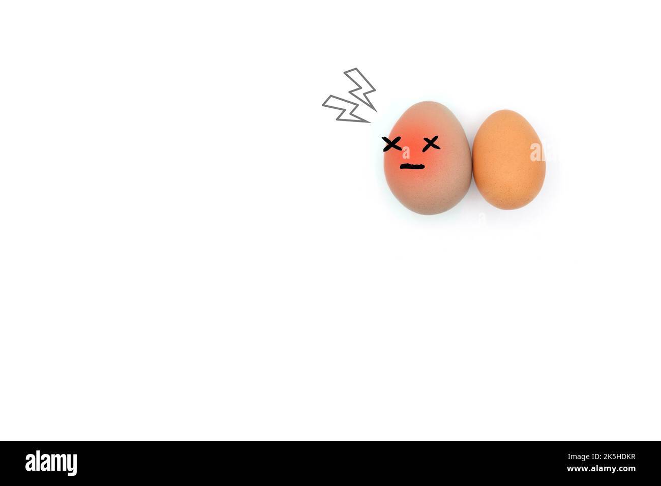 Concept de l'enflure du scrotum du côté droit ou de la douleur ...