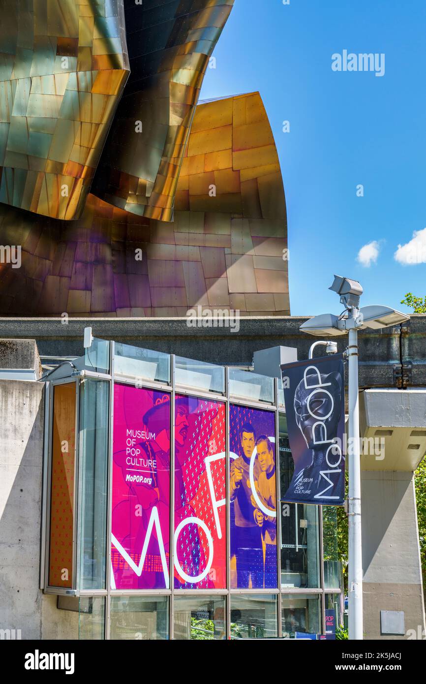 Le musée de la culture pop, MOPOP, présente des bannières Star Trek ...