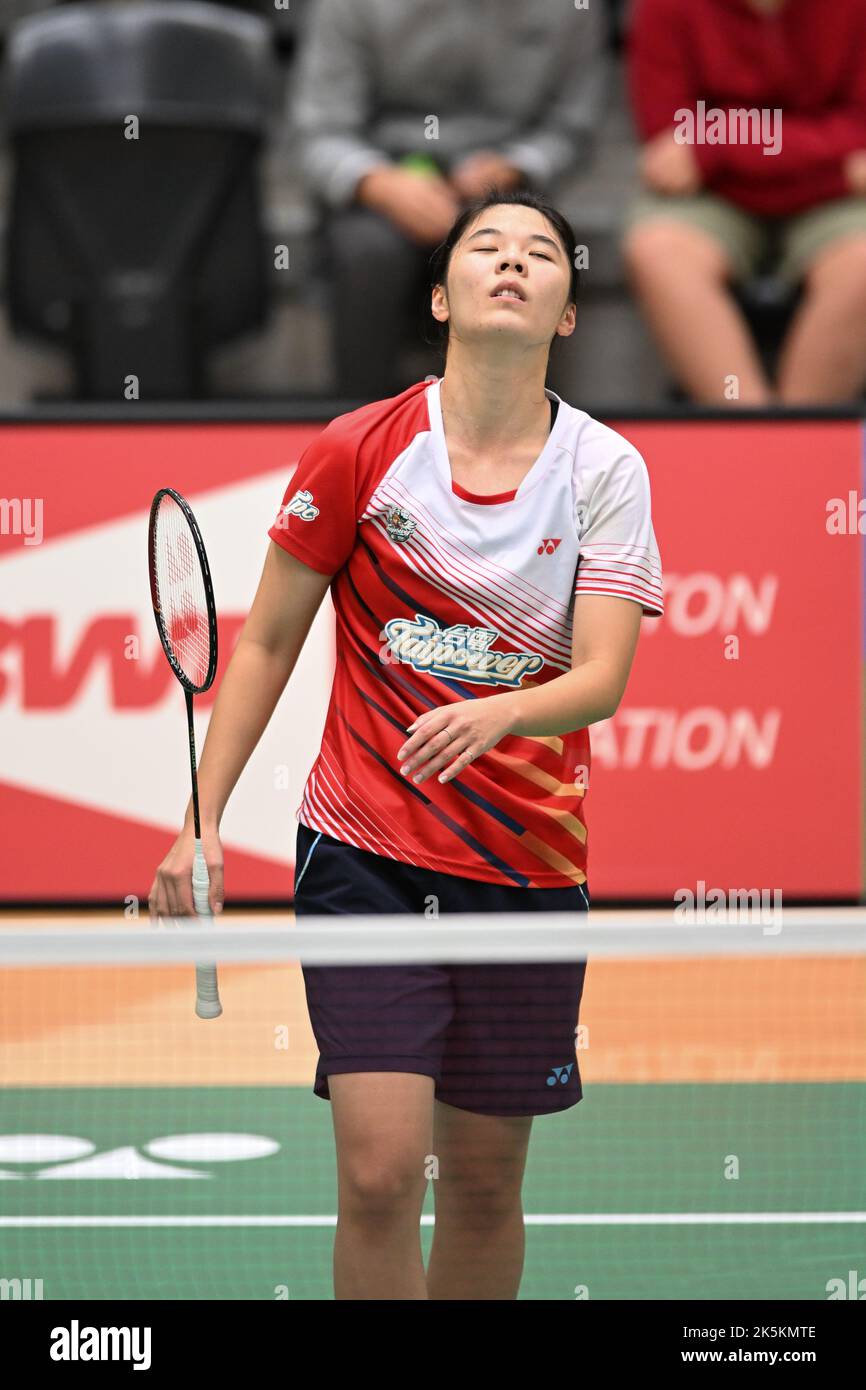 Sung Shuo Yun (Taipei chinois) vu en action lors du match de finale ...