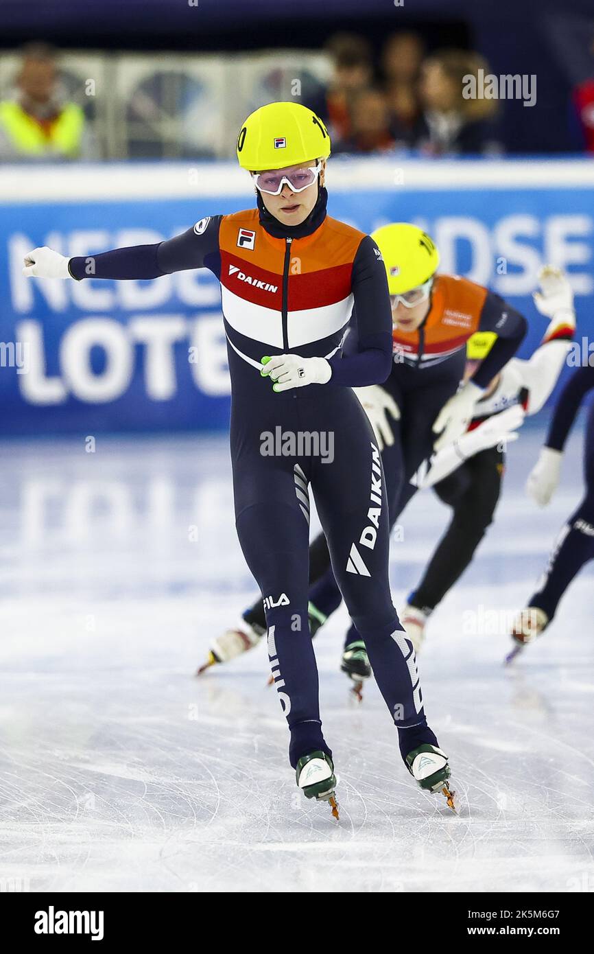 Heerenveen - court tracker Xandra Velzeboer réagit après avoir remporté ...