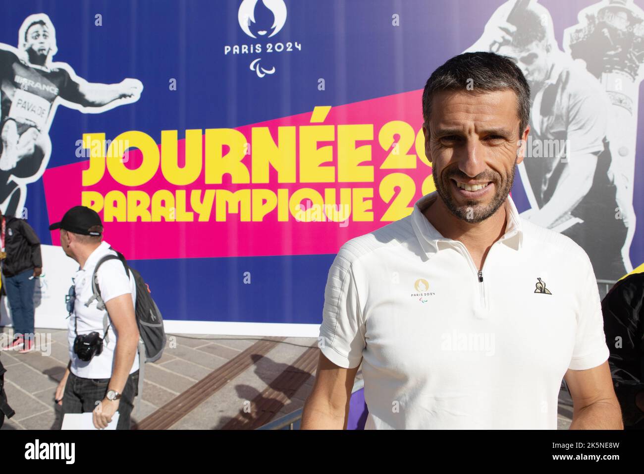 Paris, France, 8 octobre 2022, jour paralympique, Tony Estanguet, président du Comité olympique ...